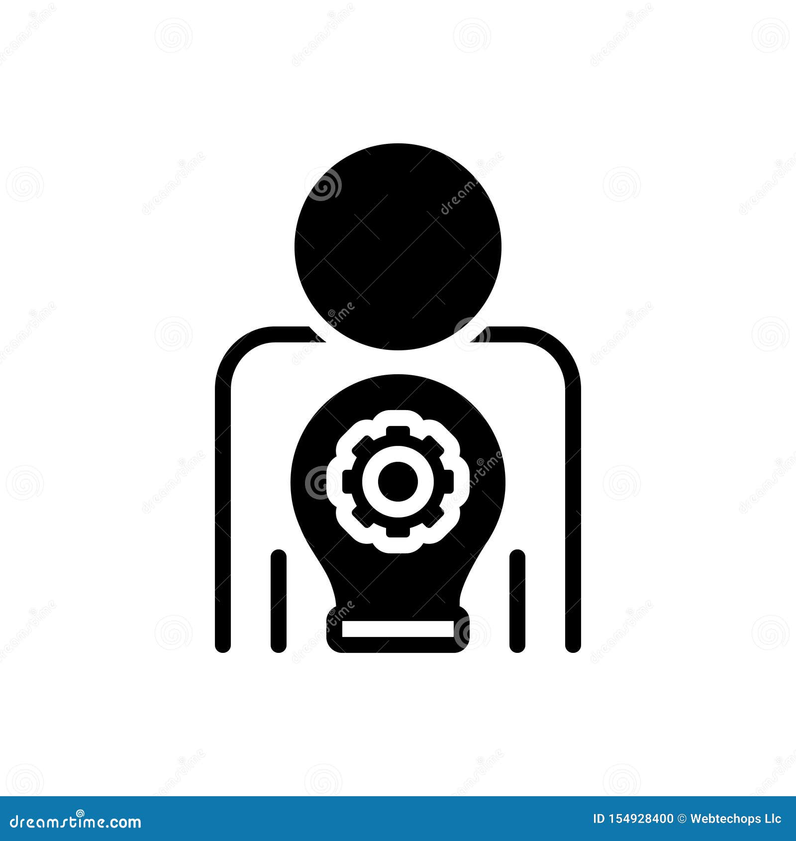 Black Solid Icon for Master Your Skill, Master and Skill Stock Vector ...