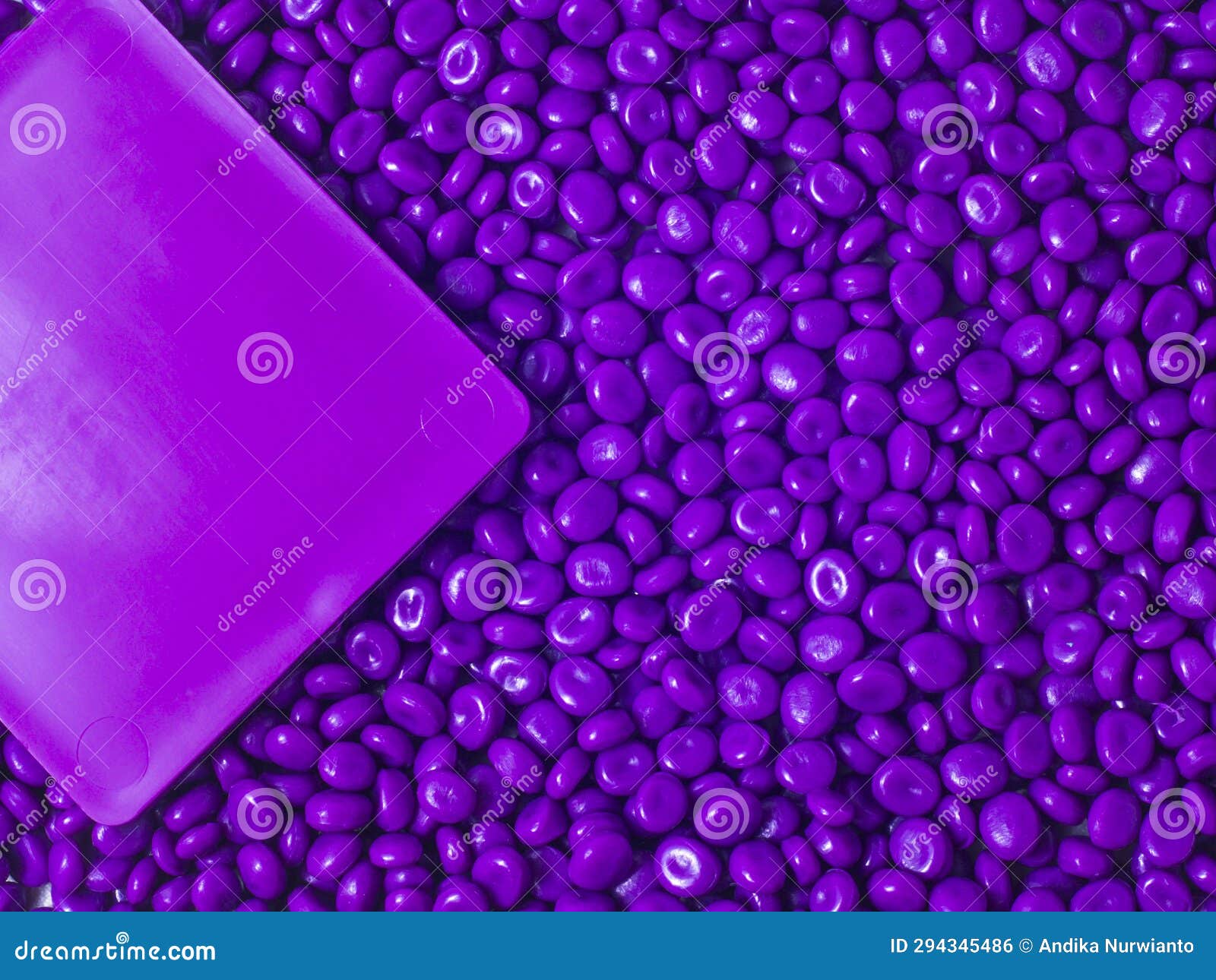 Masterbatch Polymer Granules and Purple Color Chips Stock Photo - Image ...