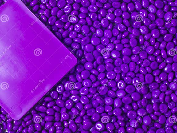 Masterbatch Polymer Granules and Purple Color Chips Stock Photo - Image ...