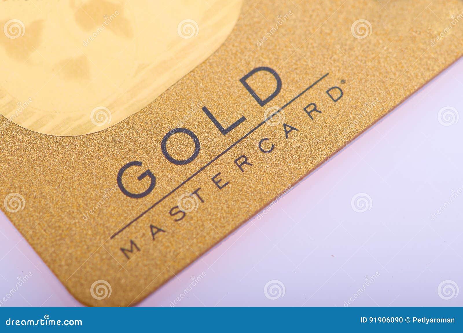 Mastercard Gold Card On The White Background Editorial Photo ...