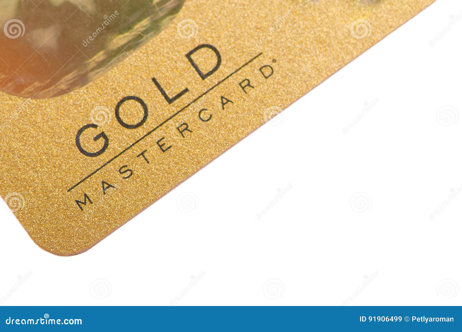 Mastercard Gold Card on the White Background Editorial Stock Image ...