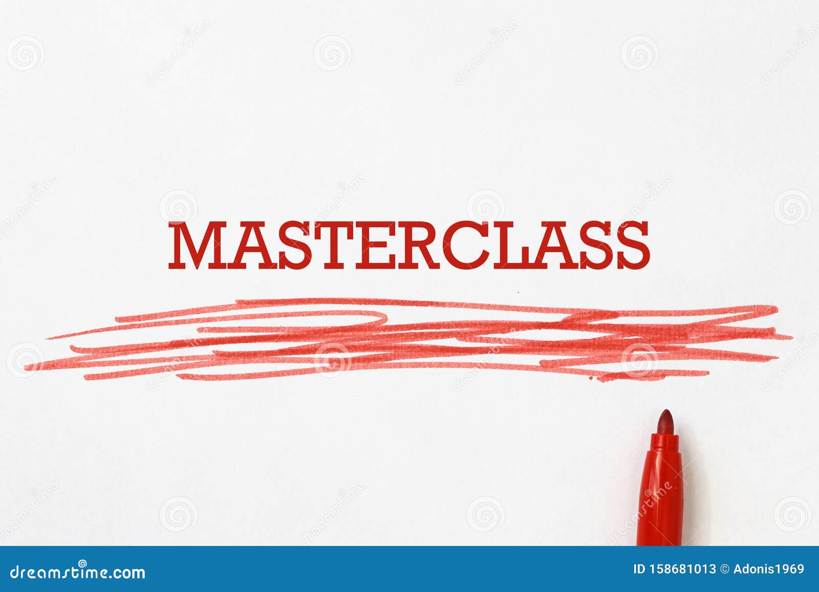 Masterclass on paper stock illustration. Illustration of learn - 158681013
