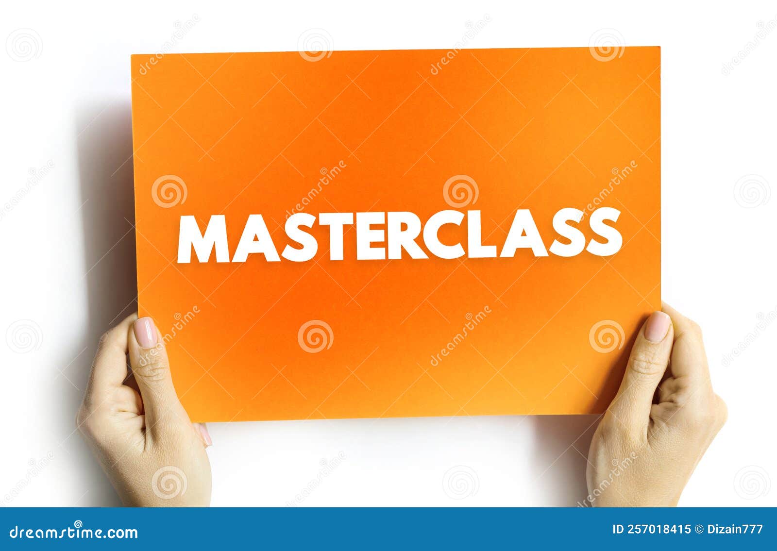 Masterclass Text Quote, Concept Background Stock Image - Image of media ...