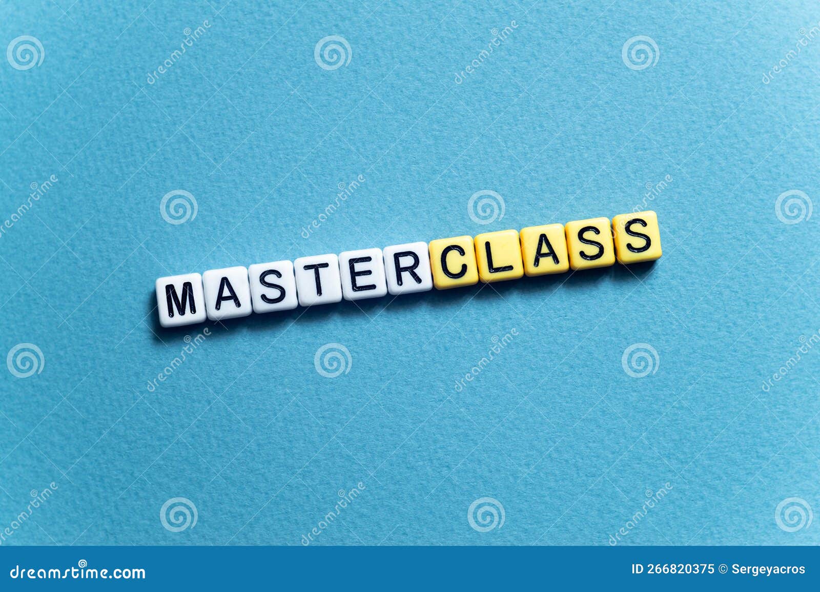 Masterclass - Word Concept on Cubes Stock Image - Image of advertisement, cube: 266820375