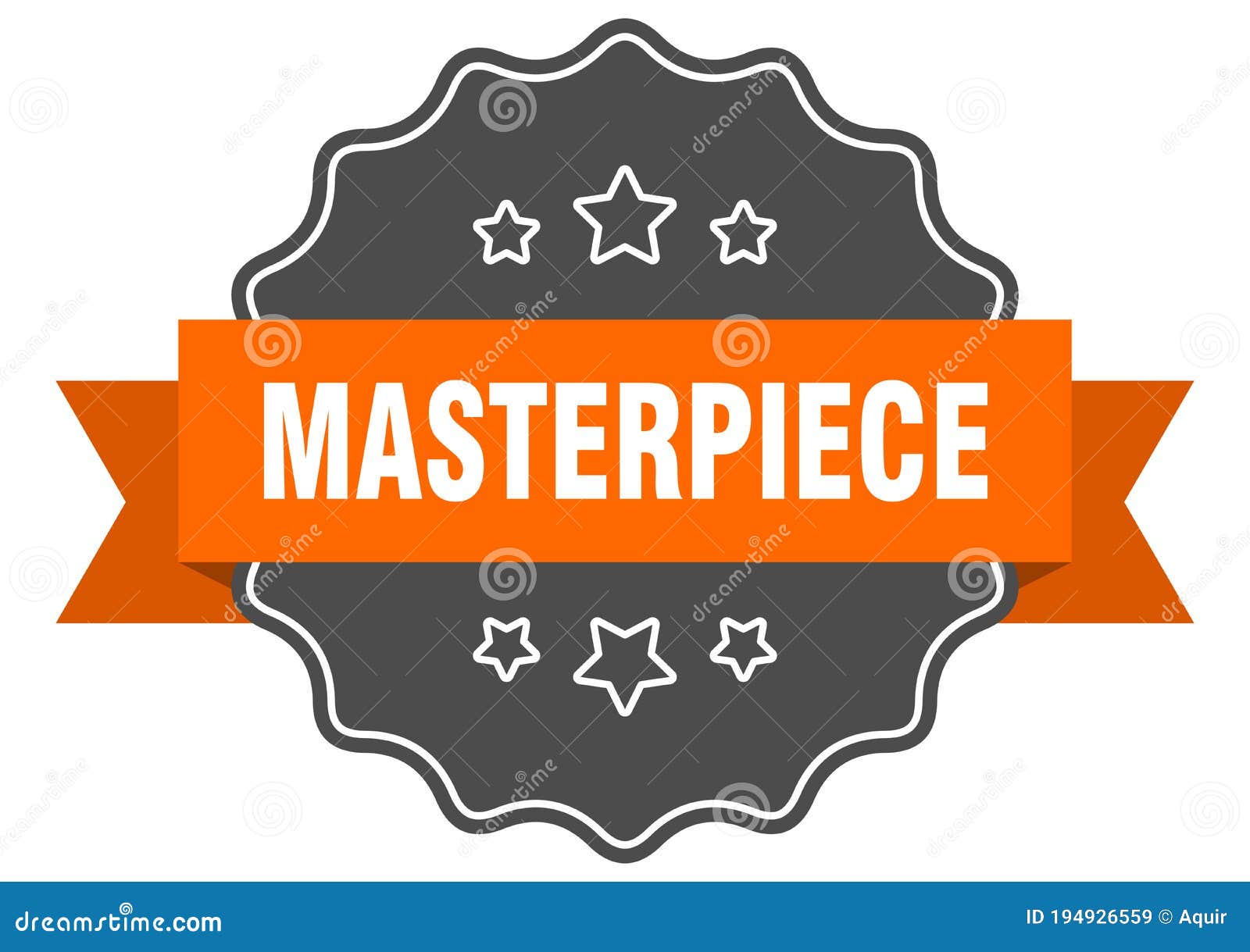 Masterpiece Label. Masterpiece Isolated Seal. Sticker. Sign Cartoon ...