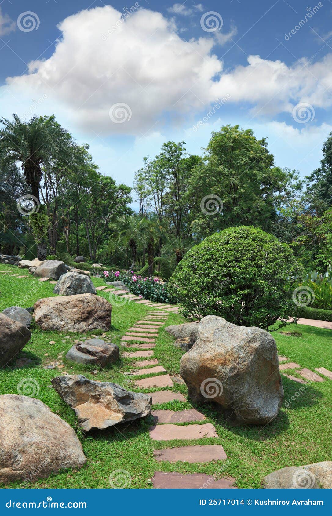 Masterpiece of Landscape Design - Park in Thailand Stock Photo - Image ...