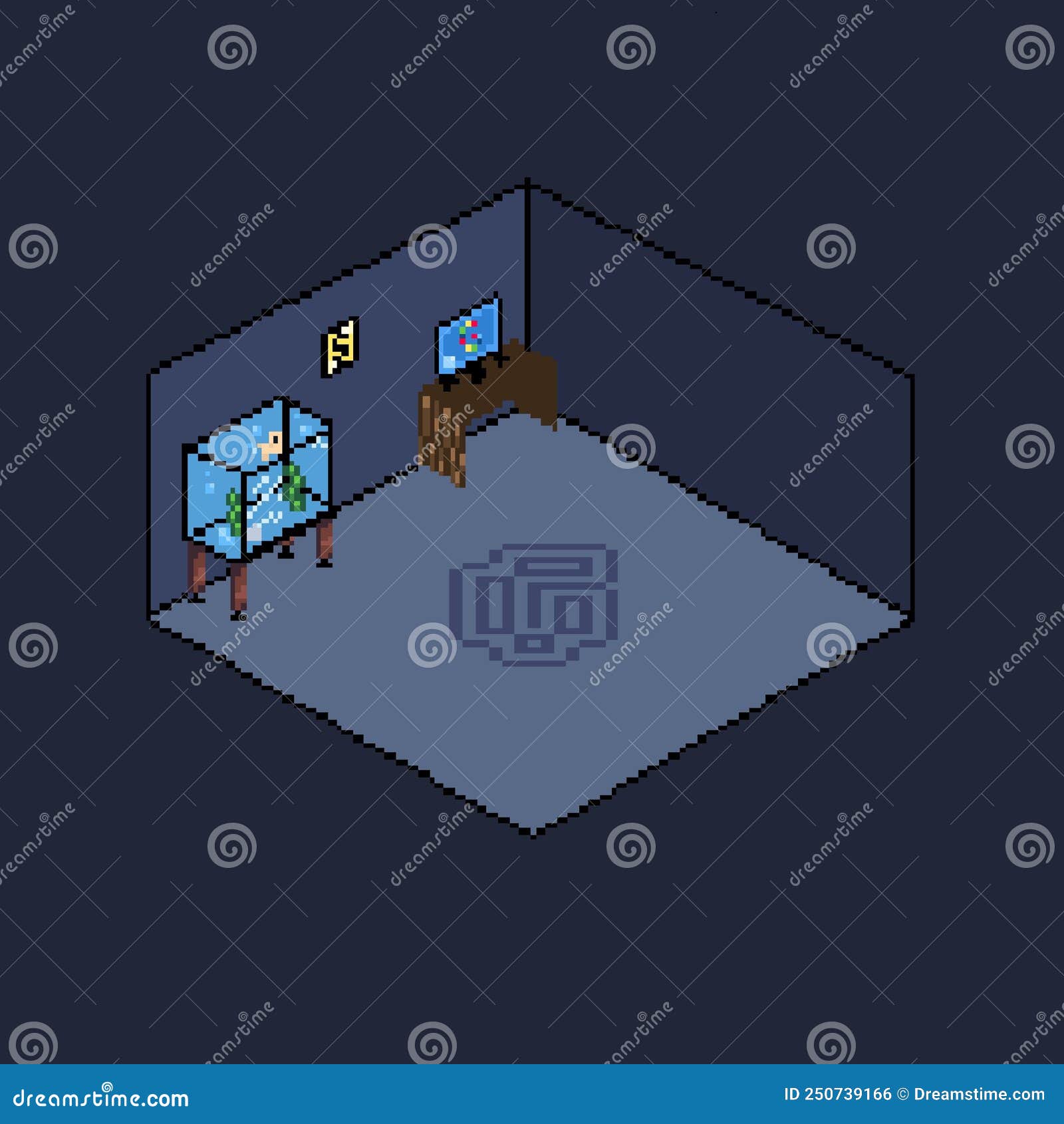 A Masterpiece in Pixel Form Stock Illustration - Illustration of pixel ...