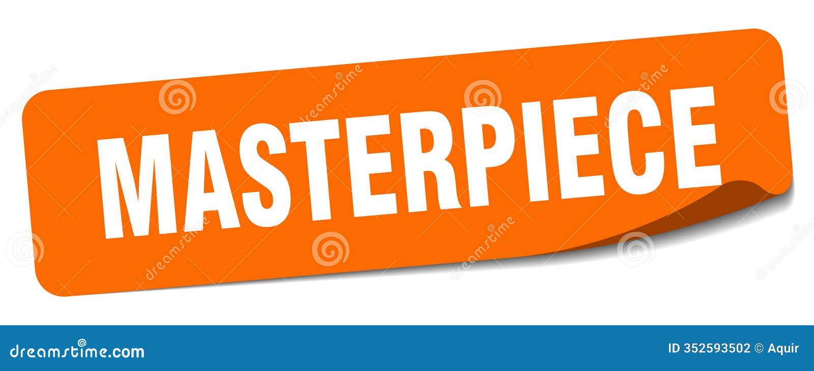 Masterpiece Sticker. Masterpiece Sign On Transparent Background Cartoon ...