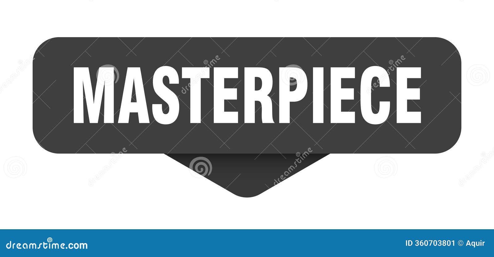 Masterpiece Sticker. Masterpiece Sign On Transparent Background Cartoon ...