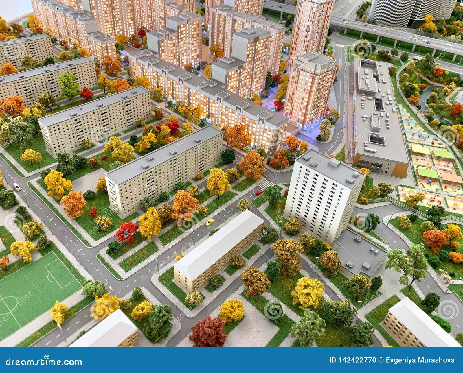 Masterplan Design of Sustainable City Stock Photo - Image of house ...