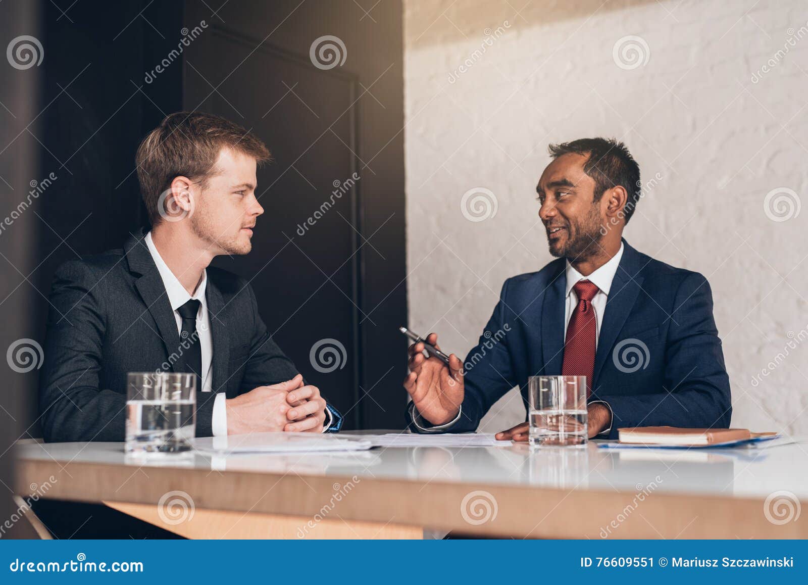 Masters of Negotiating at Work in the Boardroom Stock Image - Image of ...