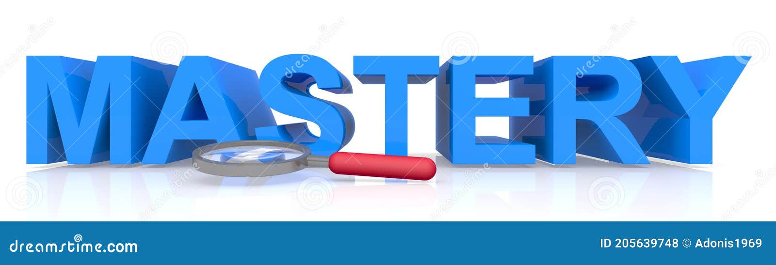 Mastery on white stock illustration. Illustration of profession - 205639748