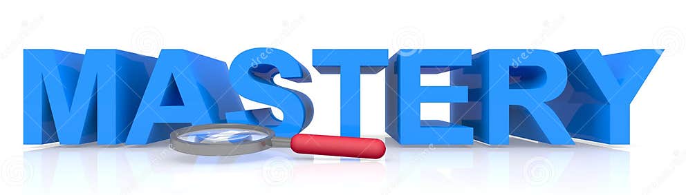 Mastery on white stock illustration. Illustration of profession - 205639748