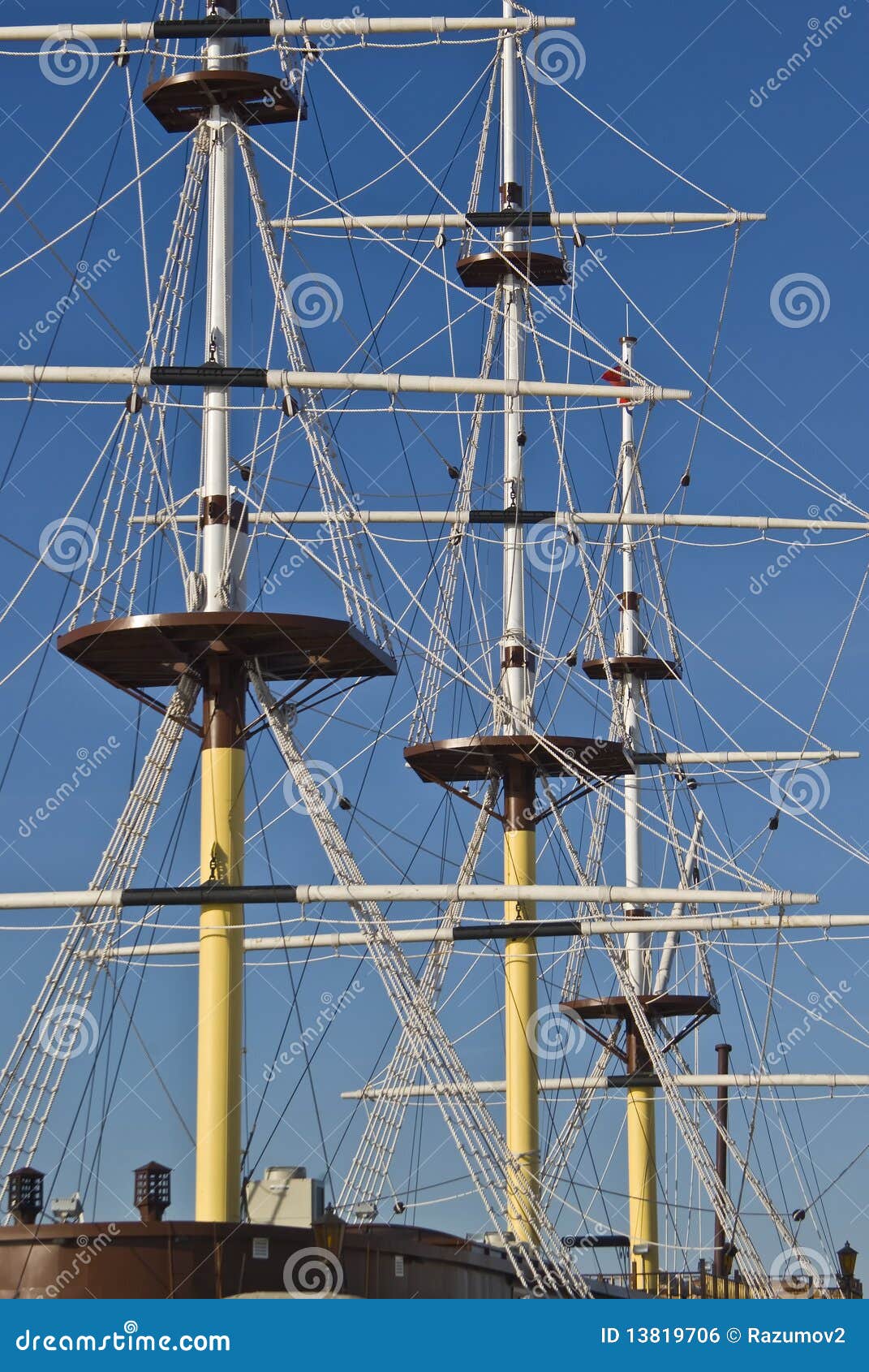 Masts stock photo. Image of heeling, vessel, main, clear - 13819706