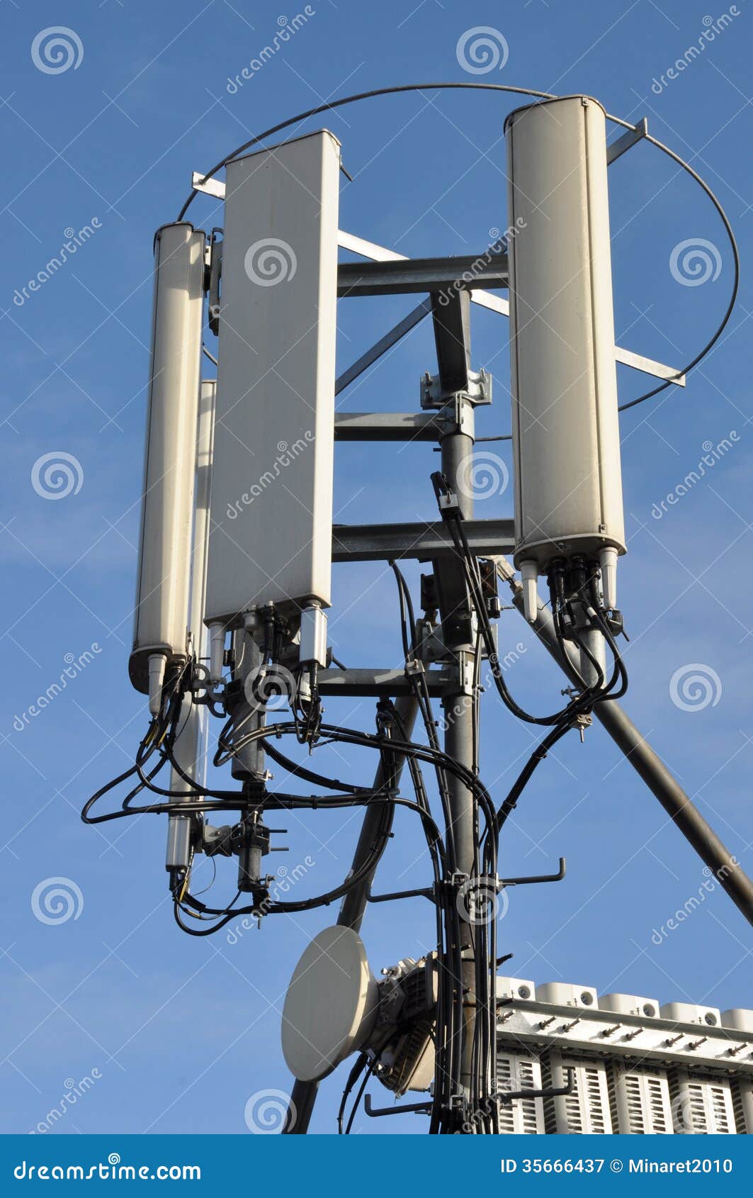Antennas Of Cellular Base Station Systems Royalty-Free Stock Photo ...