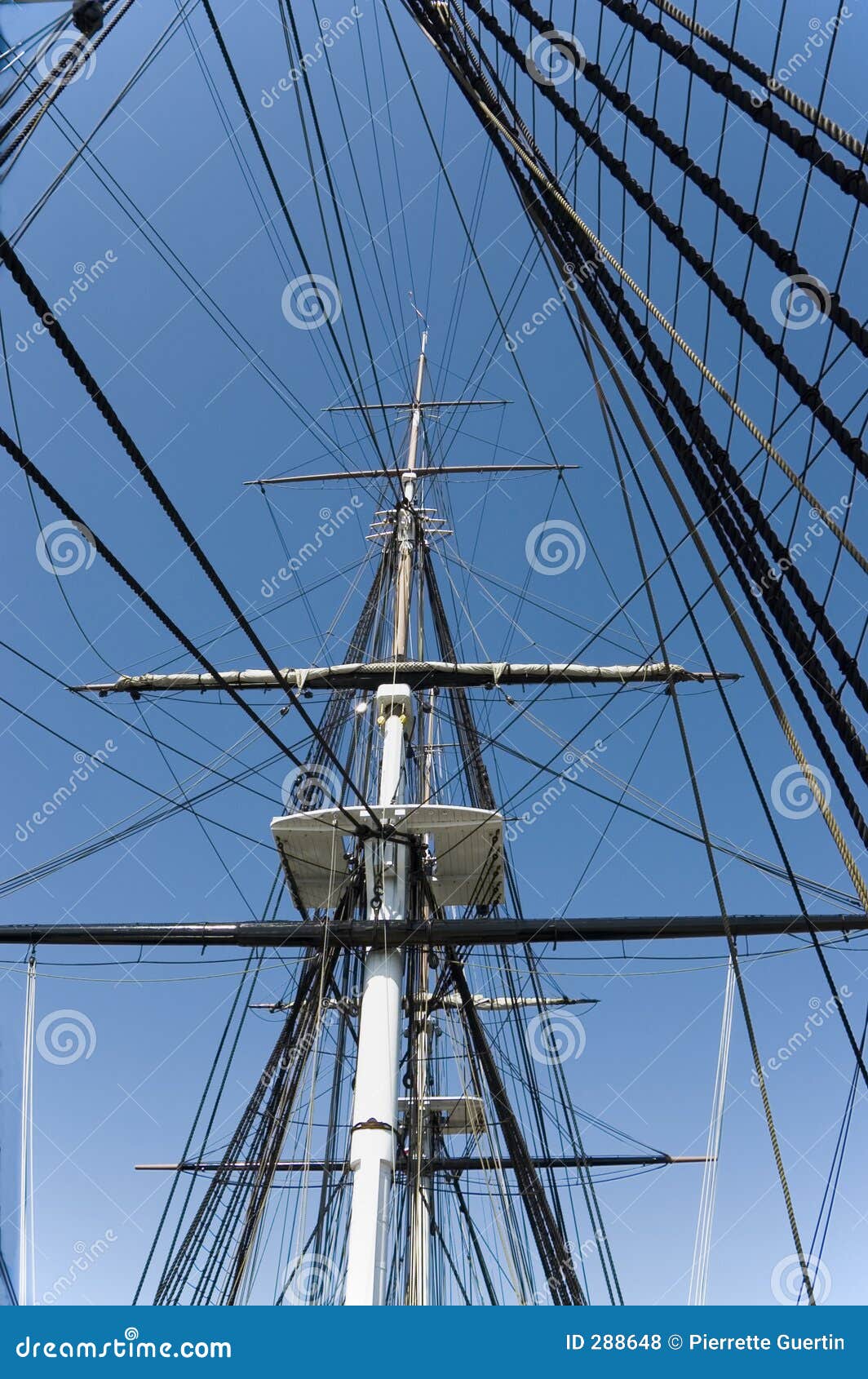 Masts and rigging 1 stock photo. Image of boston, constitution - 288648