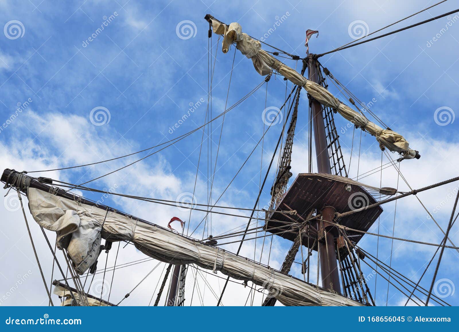 Masts Of A Pirate Ship Royalty-Free Stock Image | CartoonDealer.com ...