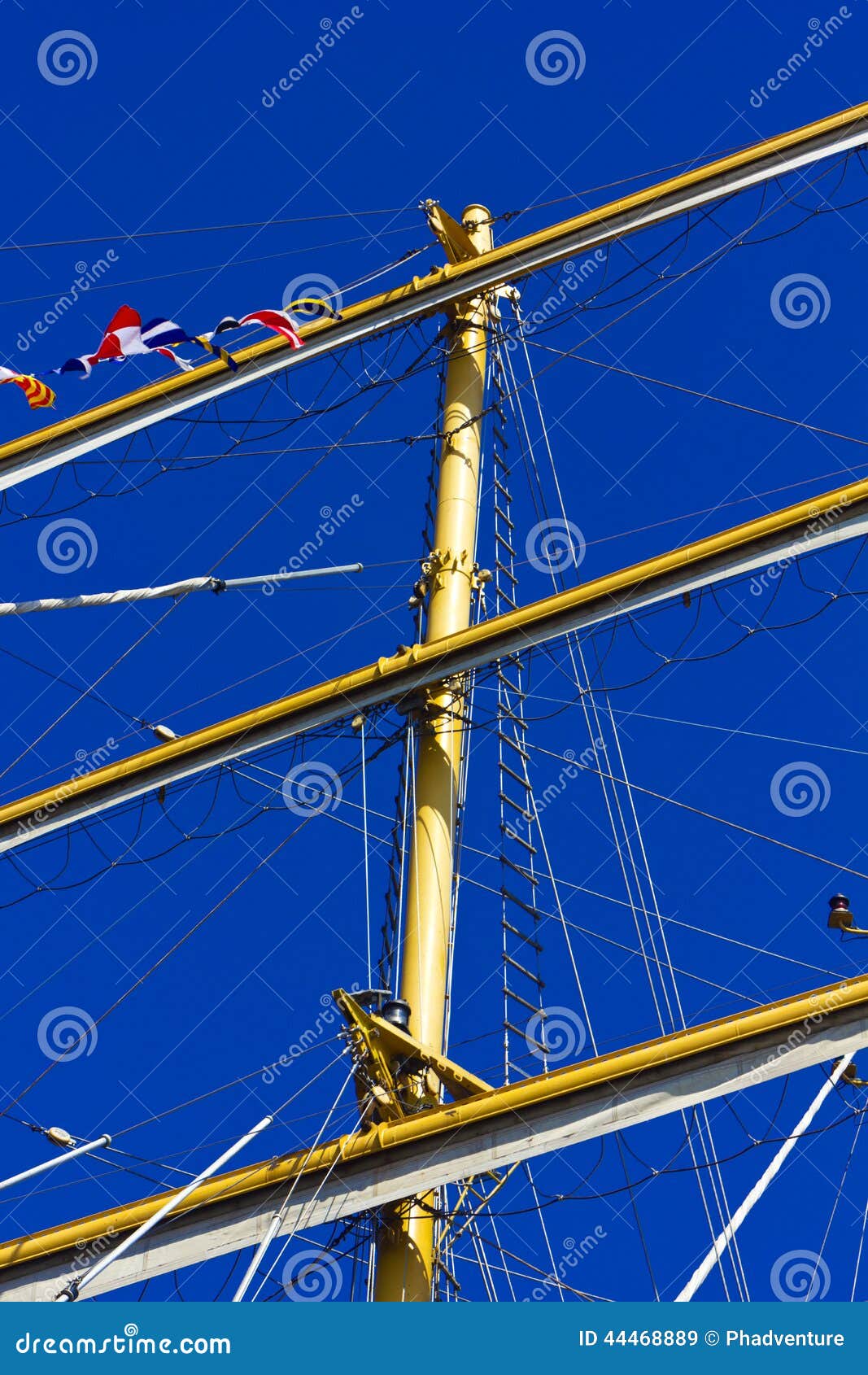 Masts of sailing boat stock image. Image of activity - 44468889