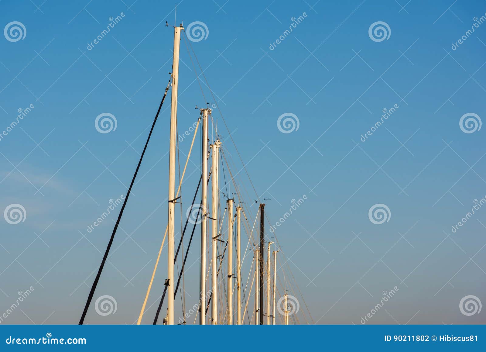 Masts at sunset stock photo. Image of beautiful, masts - 90211802