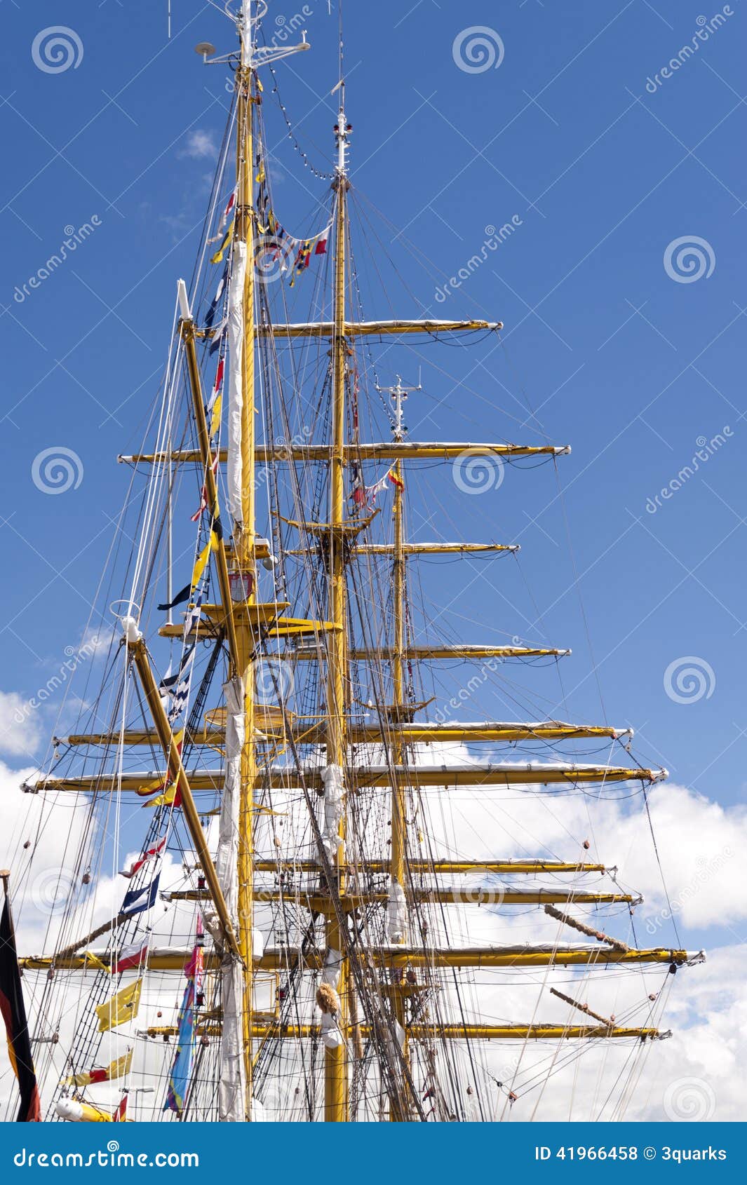 Masts of a Tall Ship stock photo. Image of firth, boat - 41966458