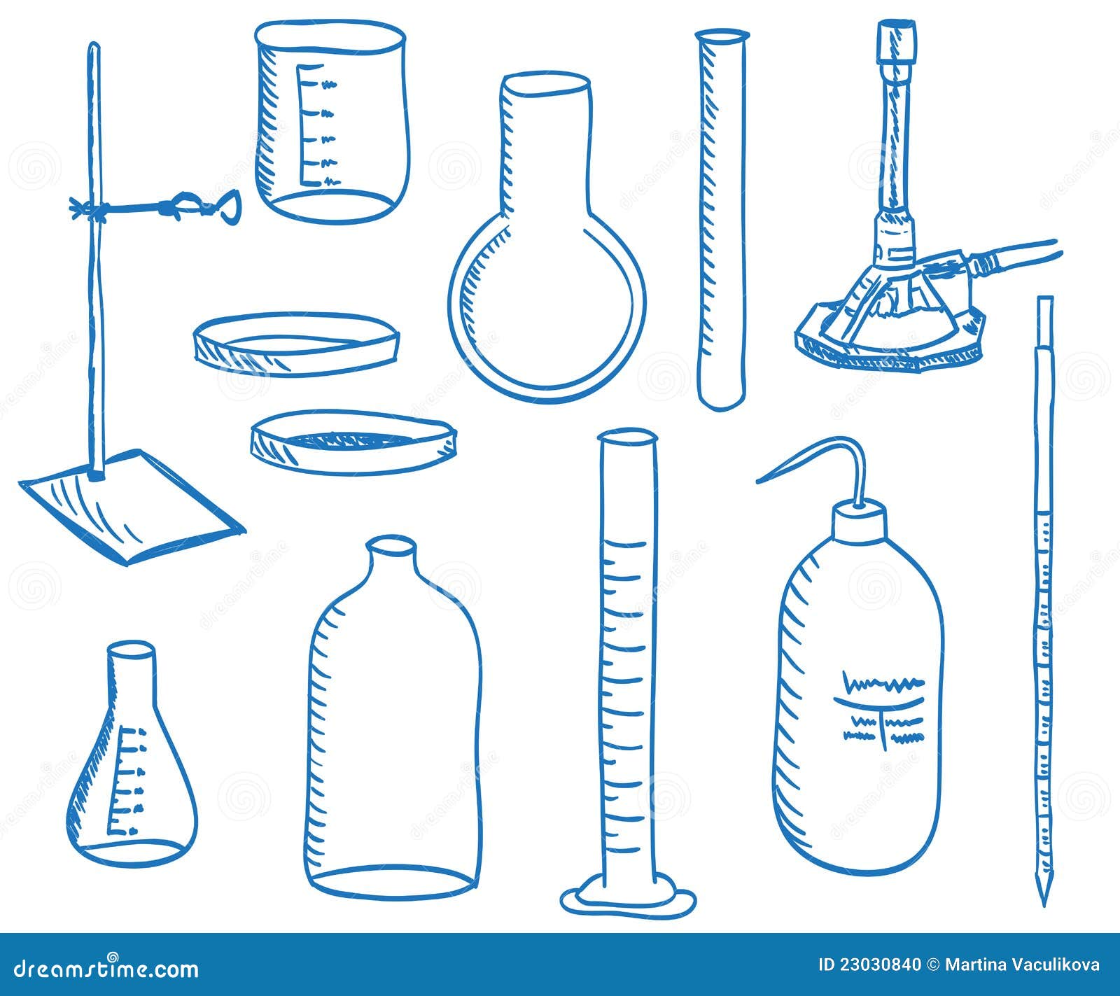 Matériel De Laboratoire De La Science - Type De Griffonnage ...