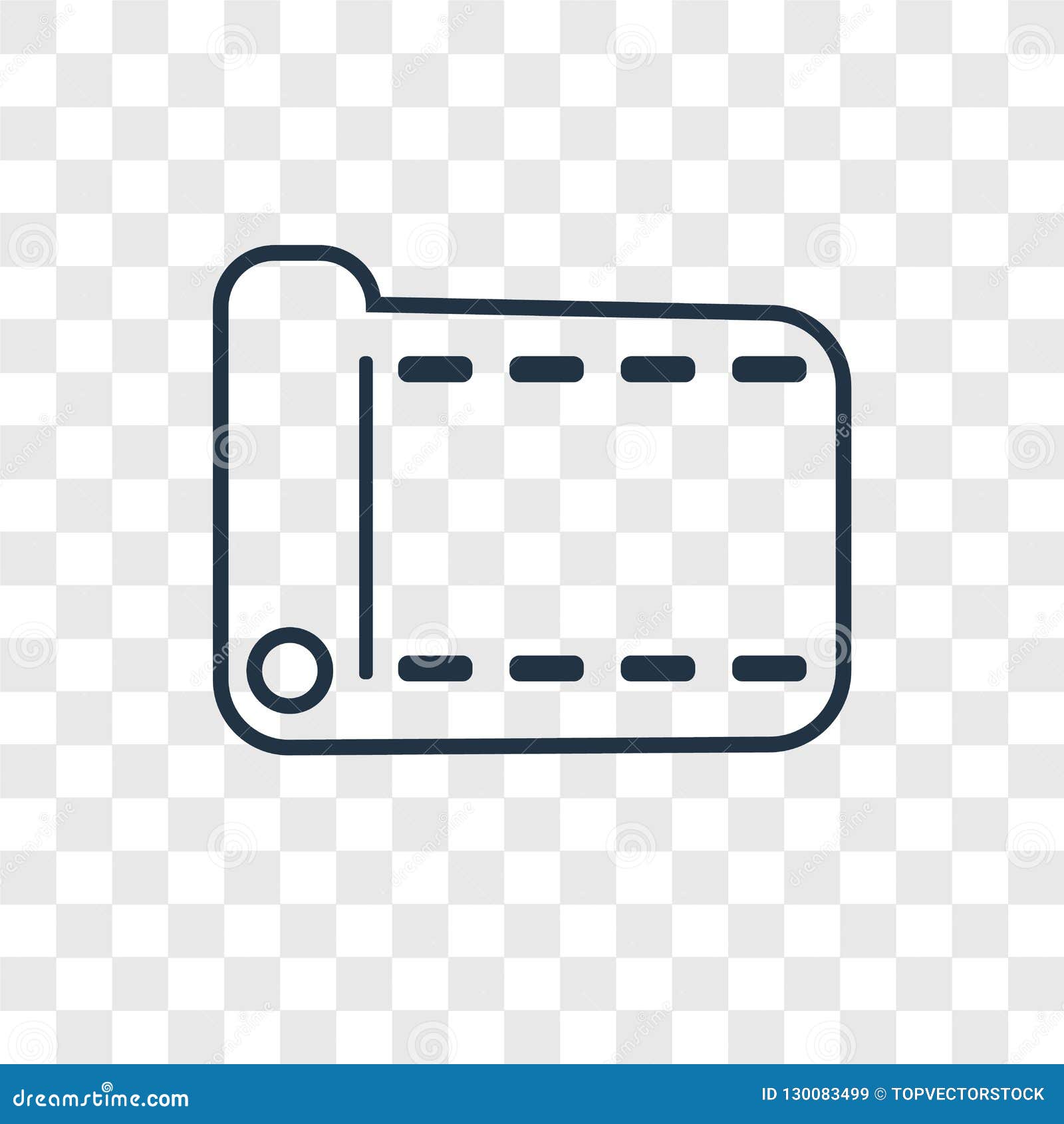 Mat Concept Vector Linear Icon Isolated on Transparent Background, Mat ...