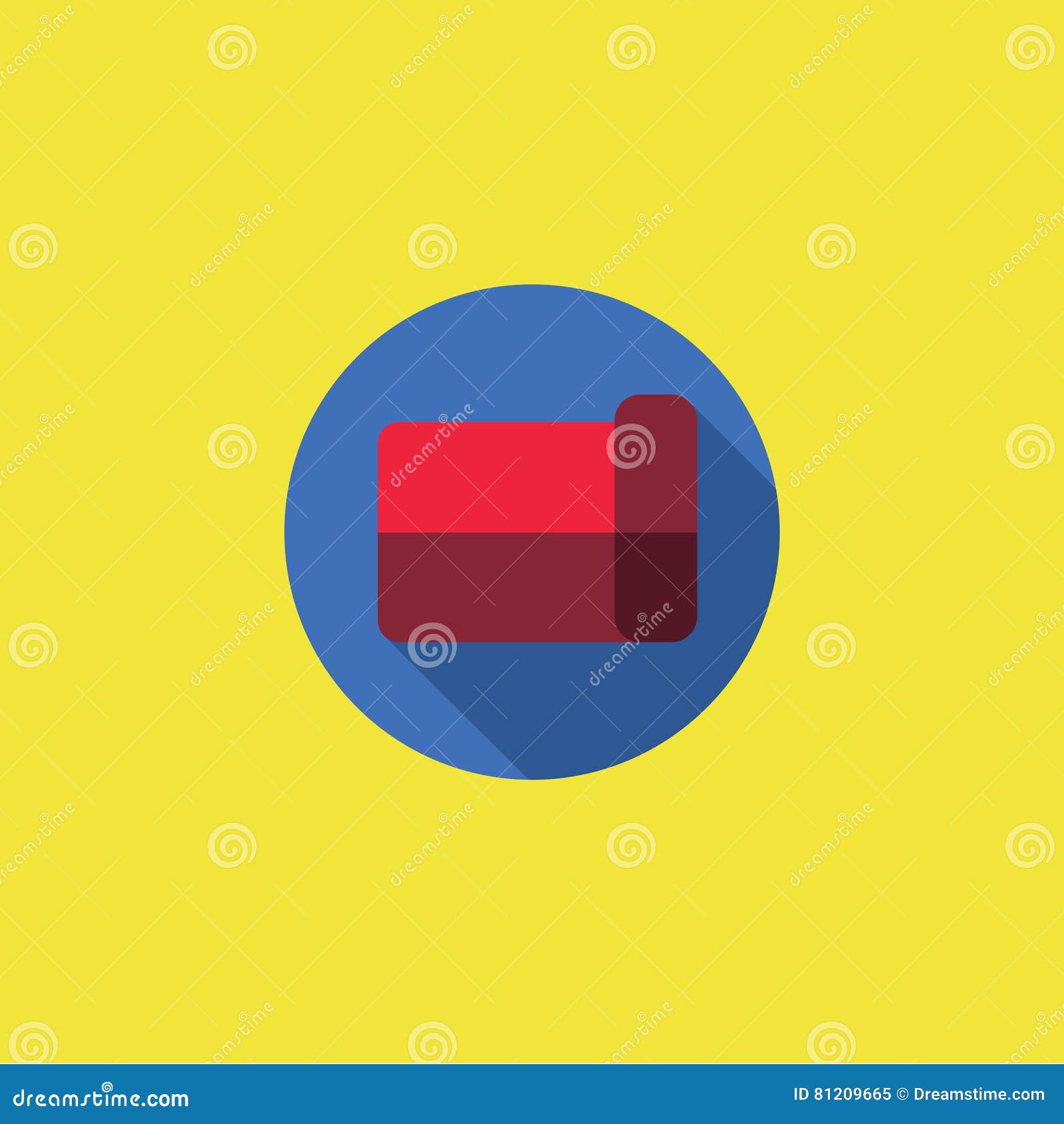 Mat Icon Vector Illustration Stock Abbildung - Illustration von teppich ...