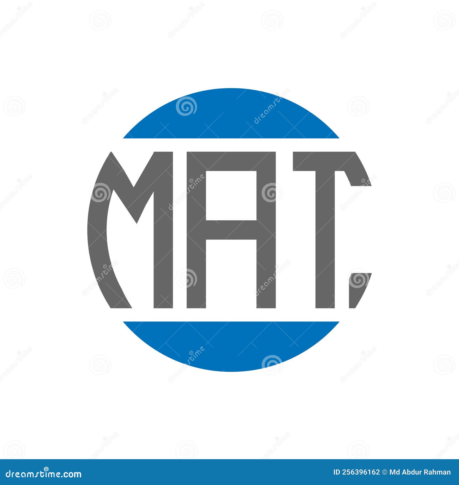 MAT Letter Logo Design on White Background. MAT Creative Initials ...