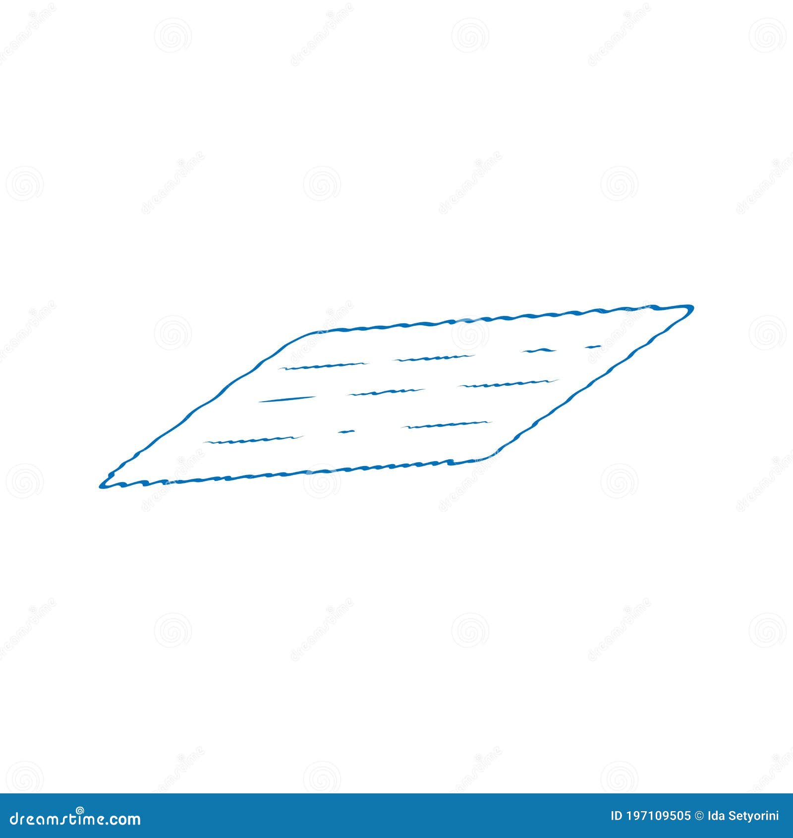 Mat logo stock vector. Illustration of tassels, cloth - 197109505