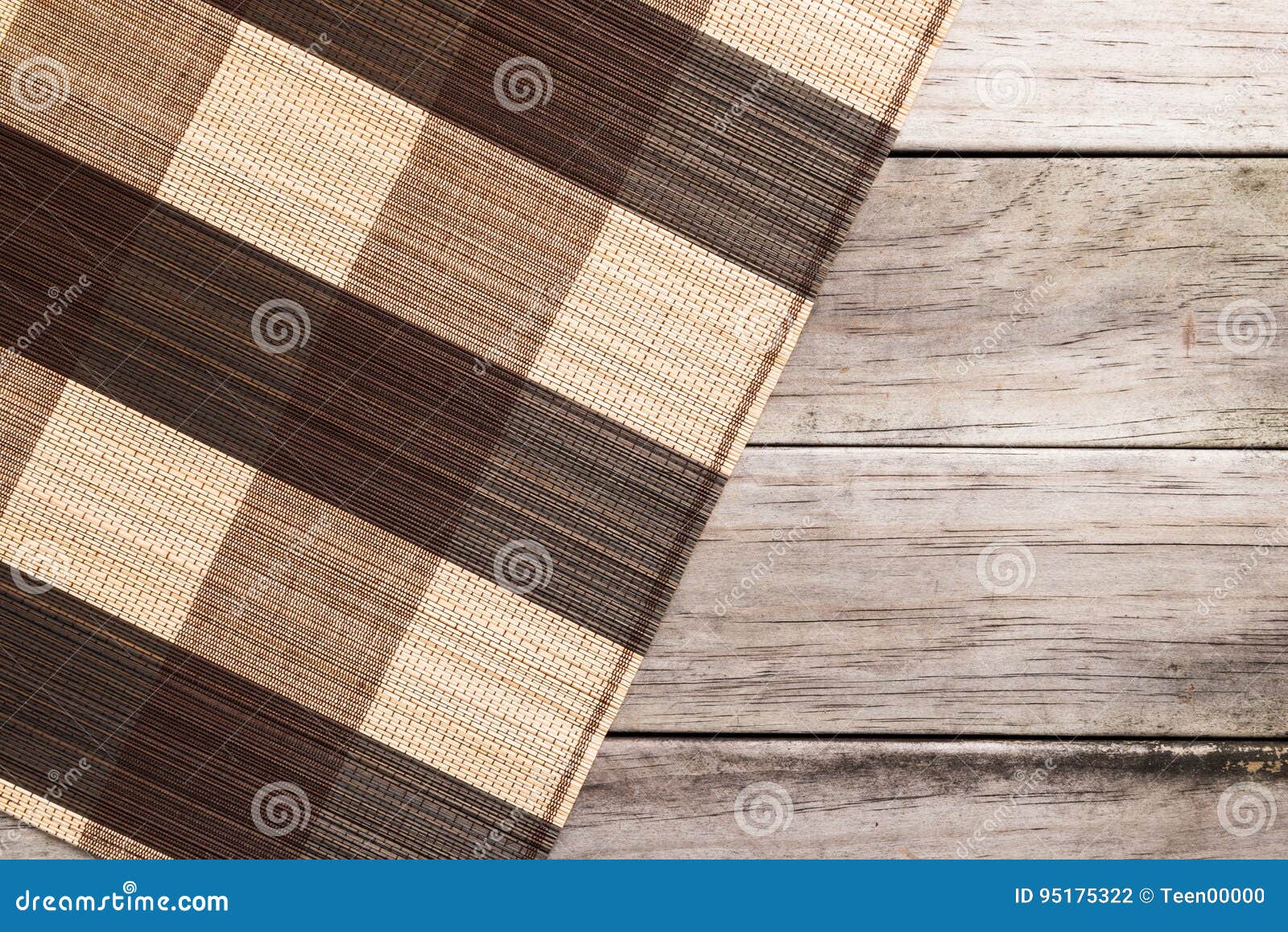 Mat Made of Wooden Sticks Texture Background. Bamboo Mate on Woo Stock ...