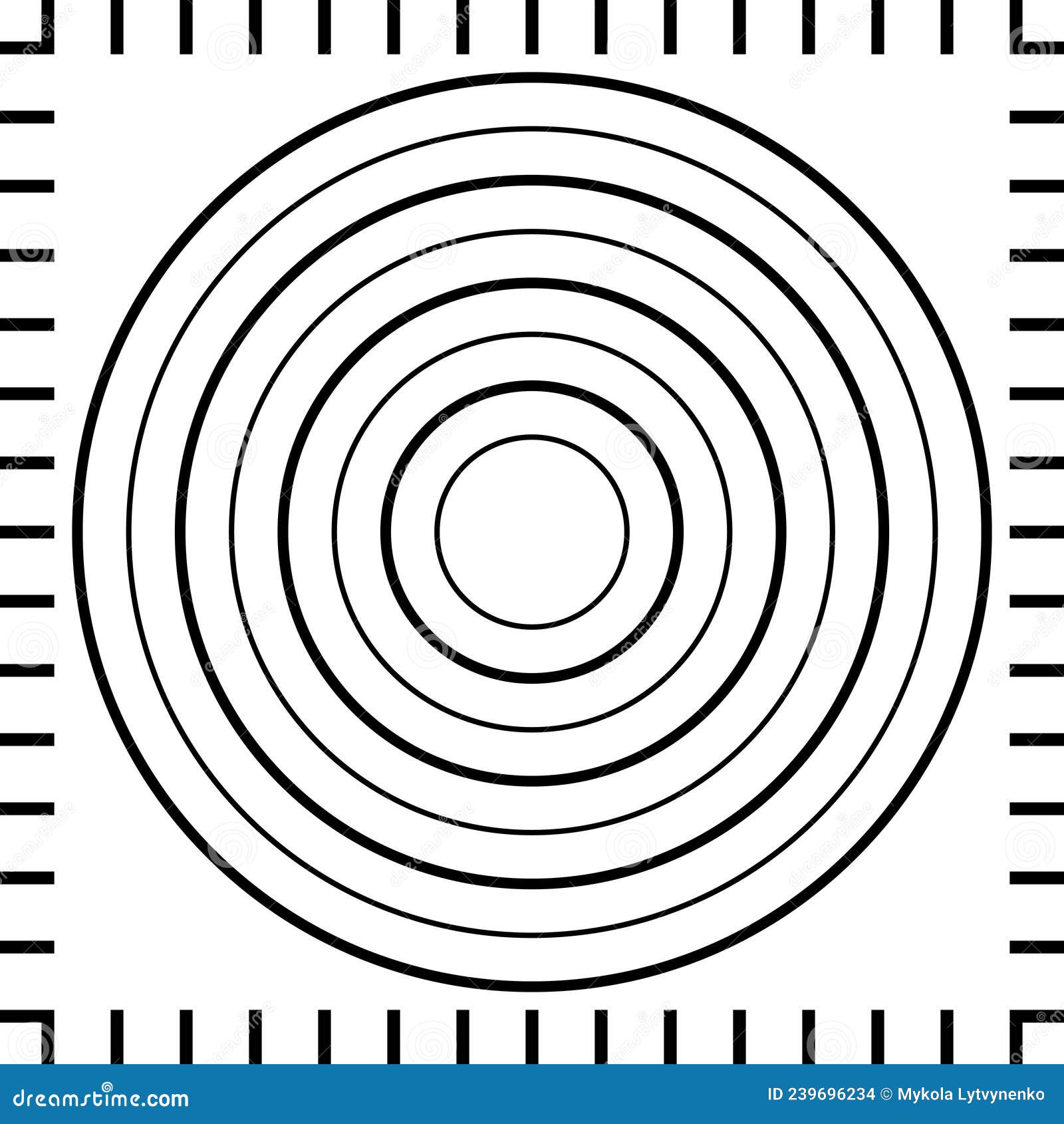 Mat Template for Making Pizza, Pizza Ruler Mat Stock Illustration Stock ...