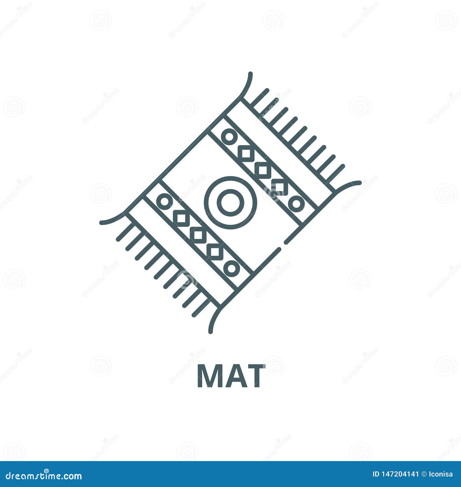 Mat Vector Line Icon, Linear Concept, Outline Sign, Symbol Stock Vector ...