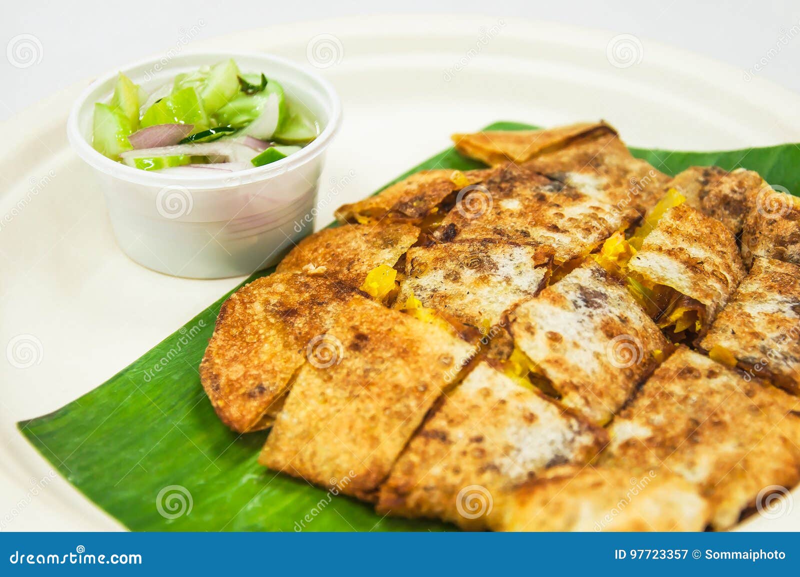 Mataba, Muslim and Indian Pancake Stuffed Stock Image - Image of dish ...