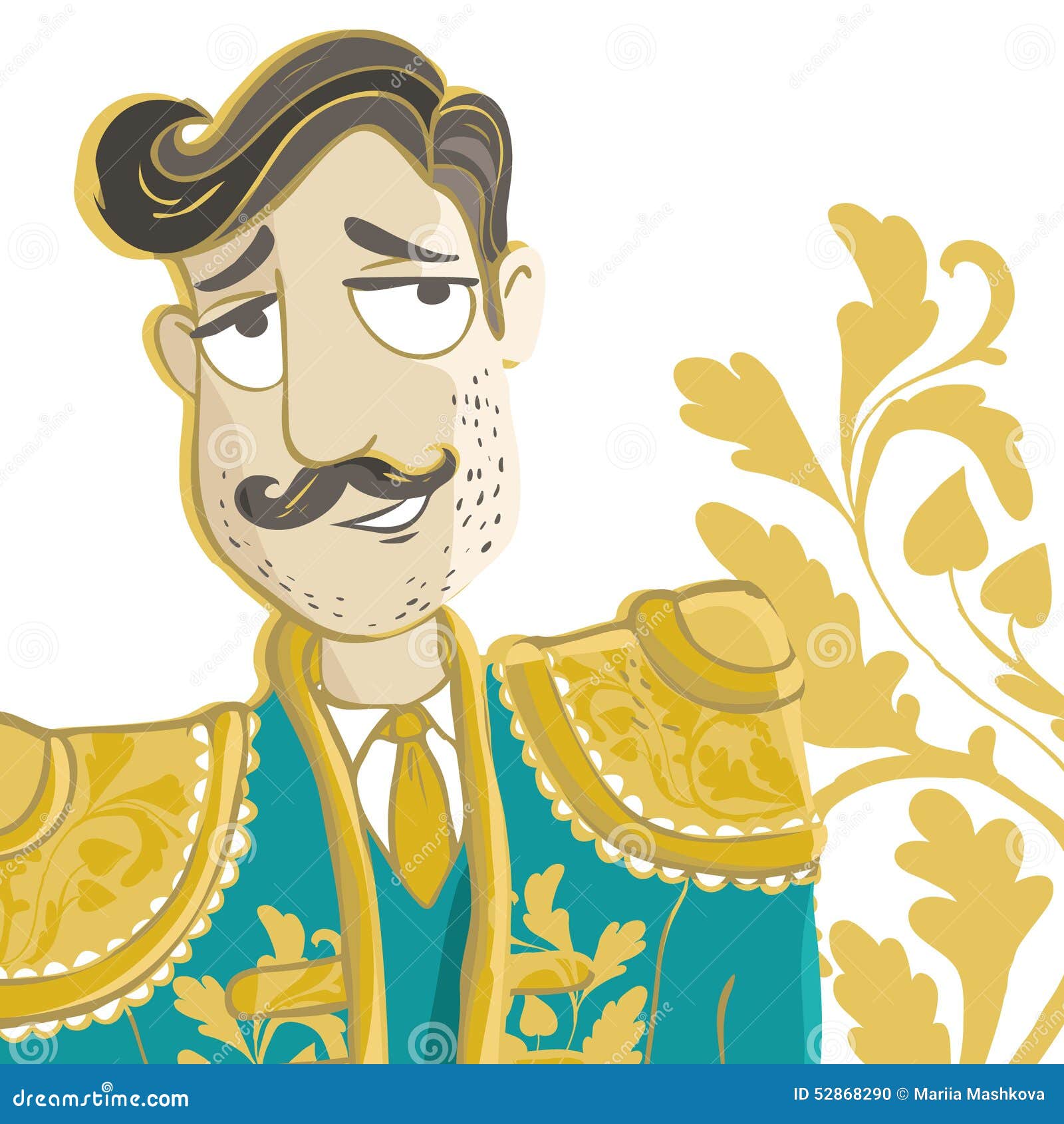 Matador ilustración del vector. Ilustración de cultura - 52868290