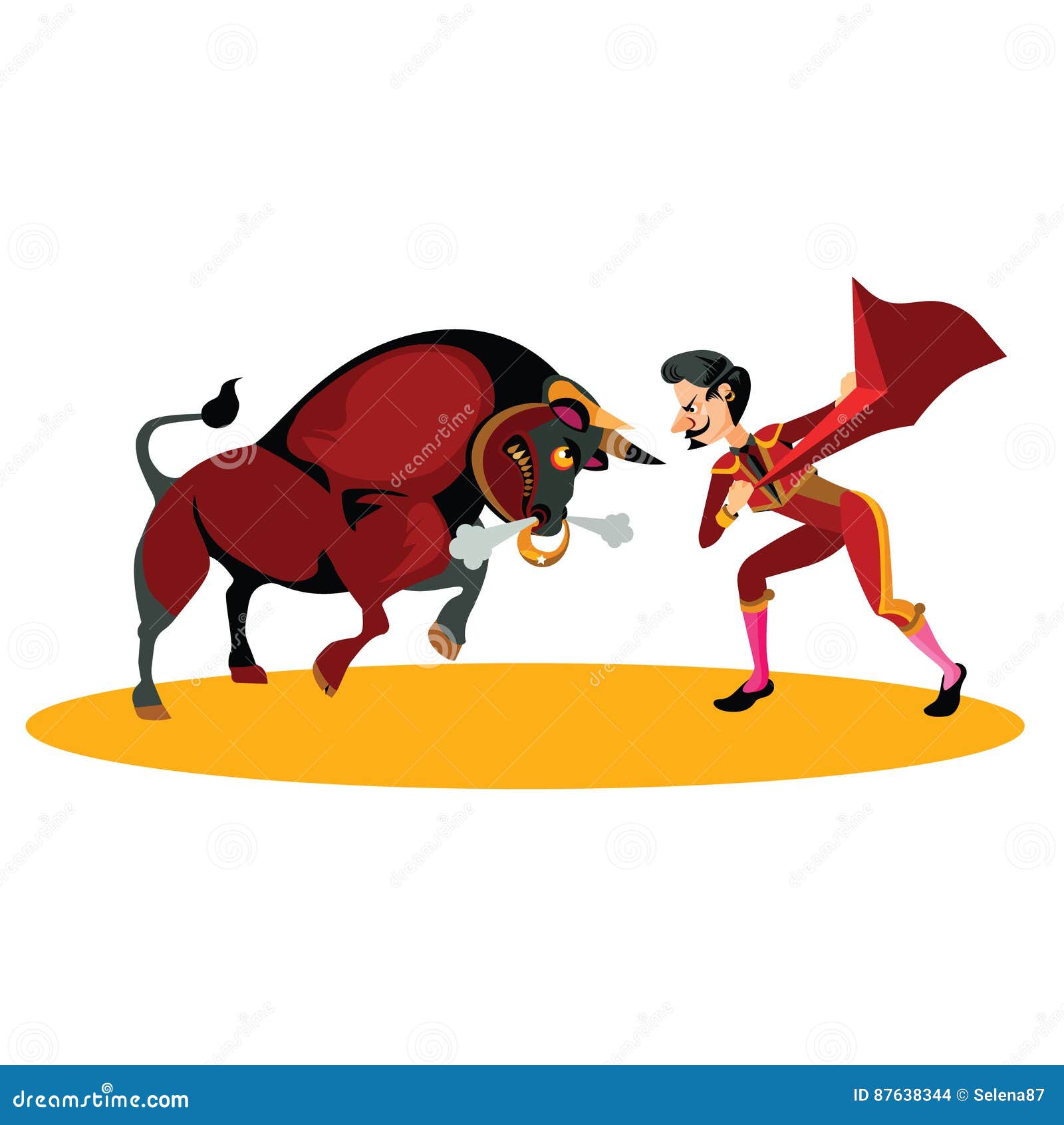 Bull Fight Animated