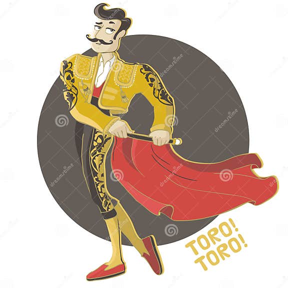 Matador. stock vector. Illustration of corrida, vector - 52868325