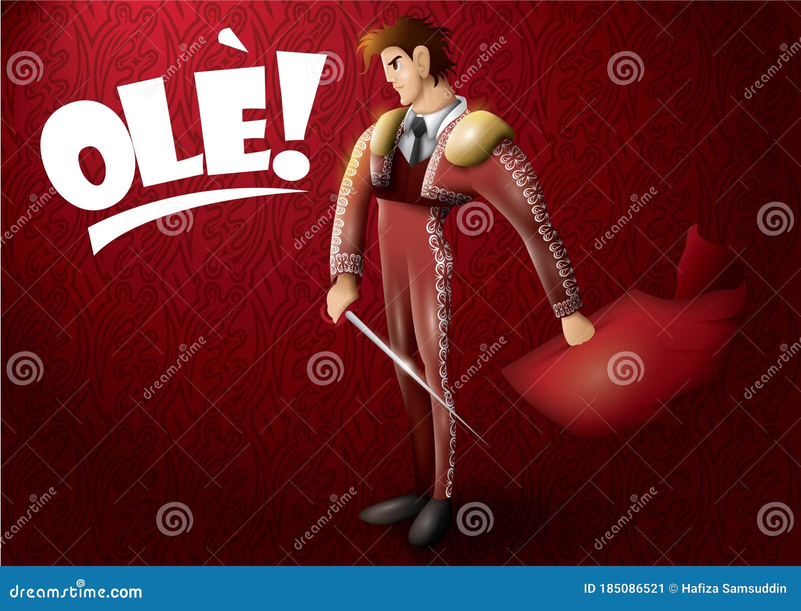 Matador Wallpaper. Vector Illustration Decorative Design Stock Vector ...