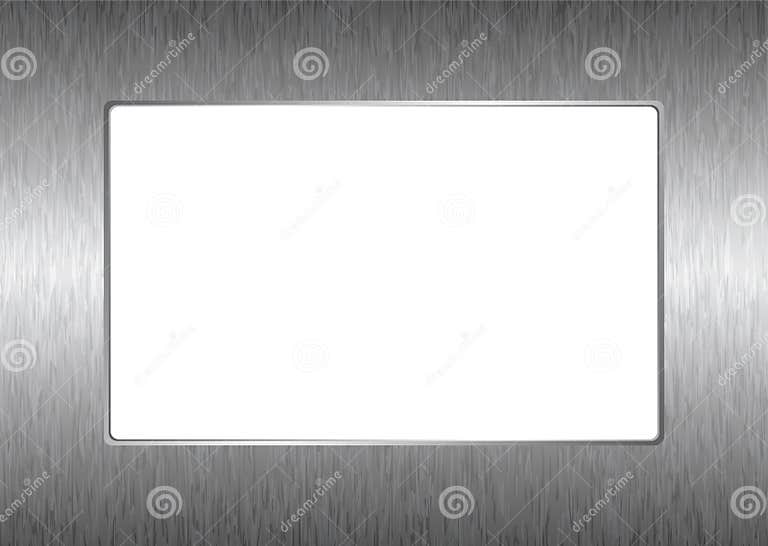 Matal silver picture frame stock vector. Illustration of steel - 14336783