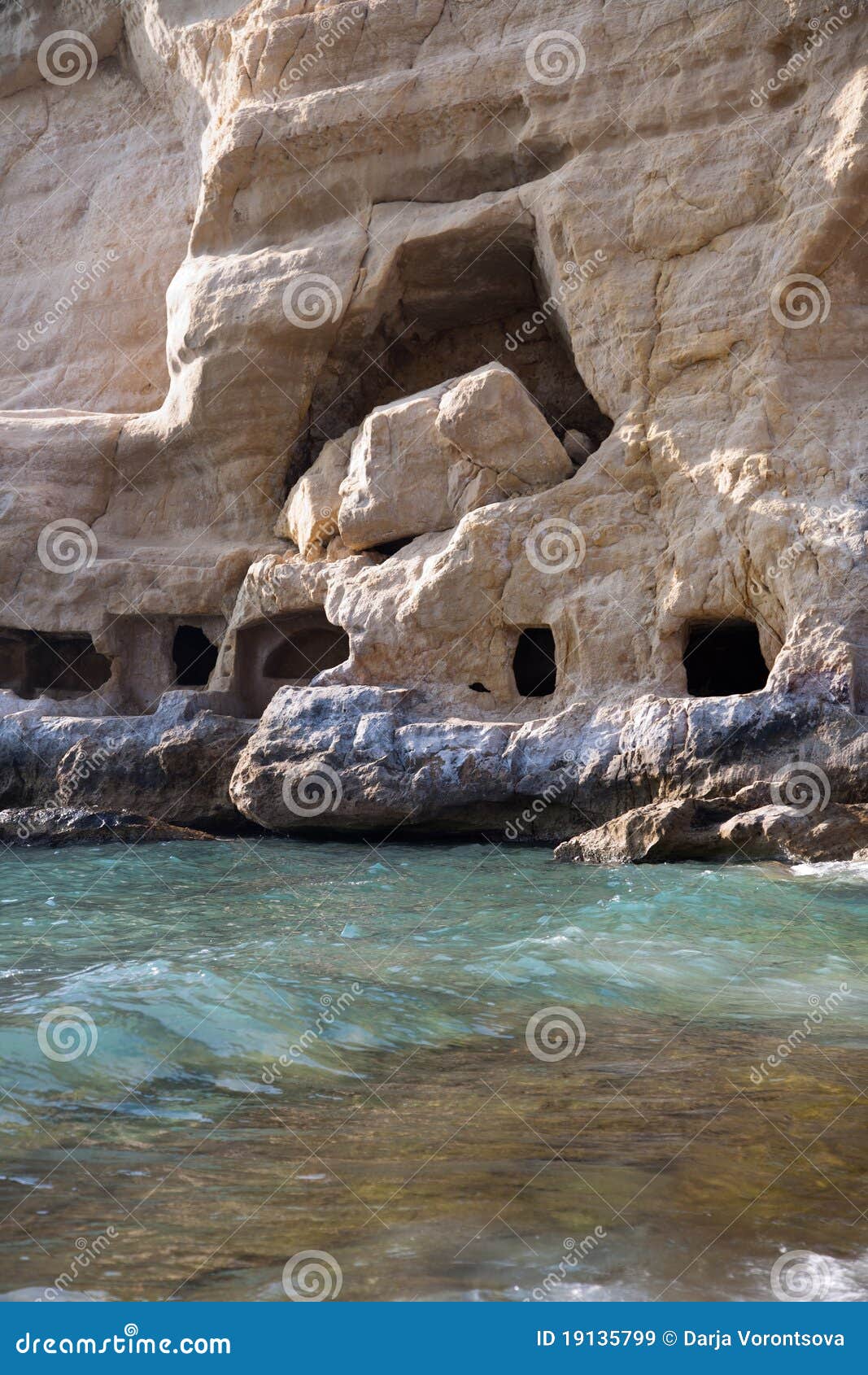 Matala stock image. Image of caves, beach, cave, rock - 19135799