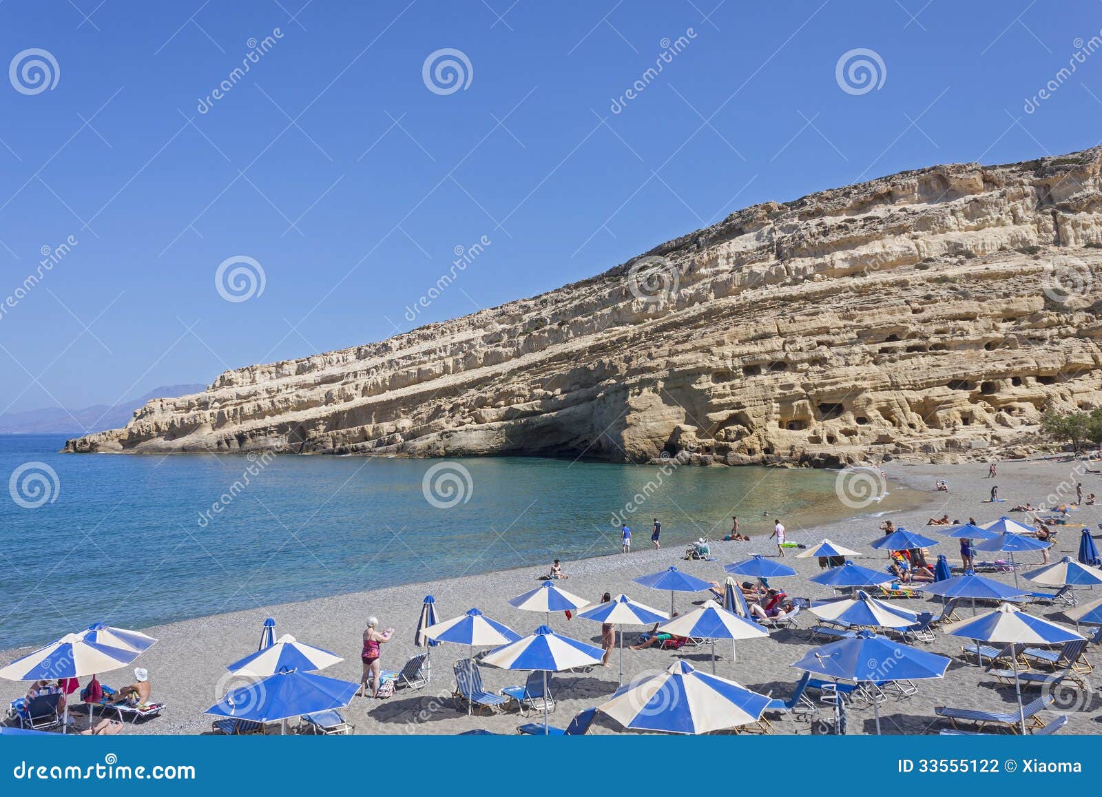 Matala, Crete stock photo. Image of roman, matala, landscape - 33555122