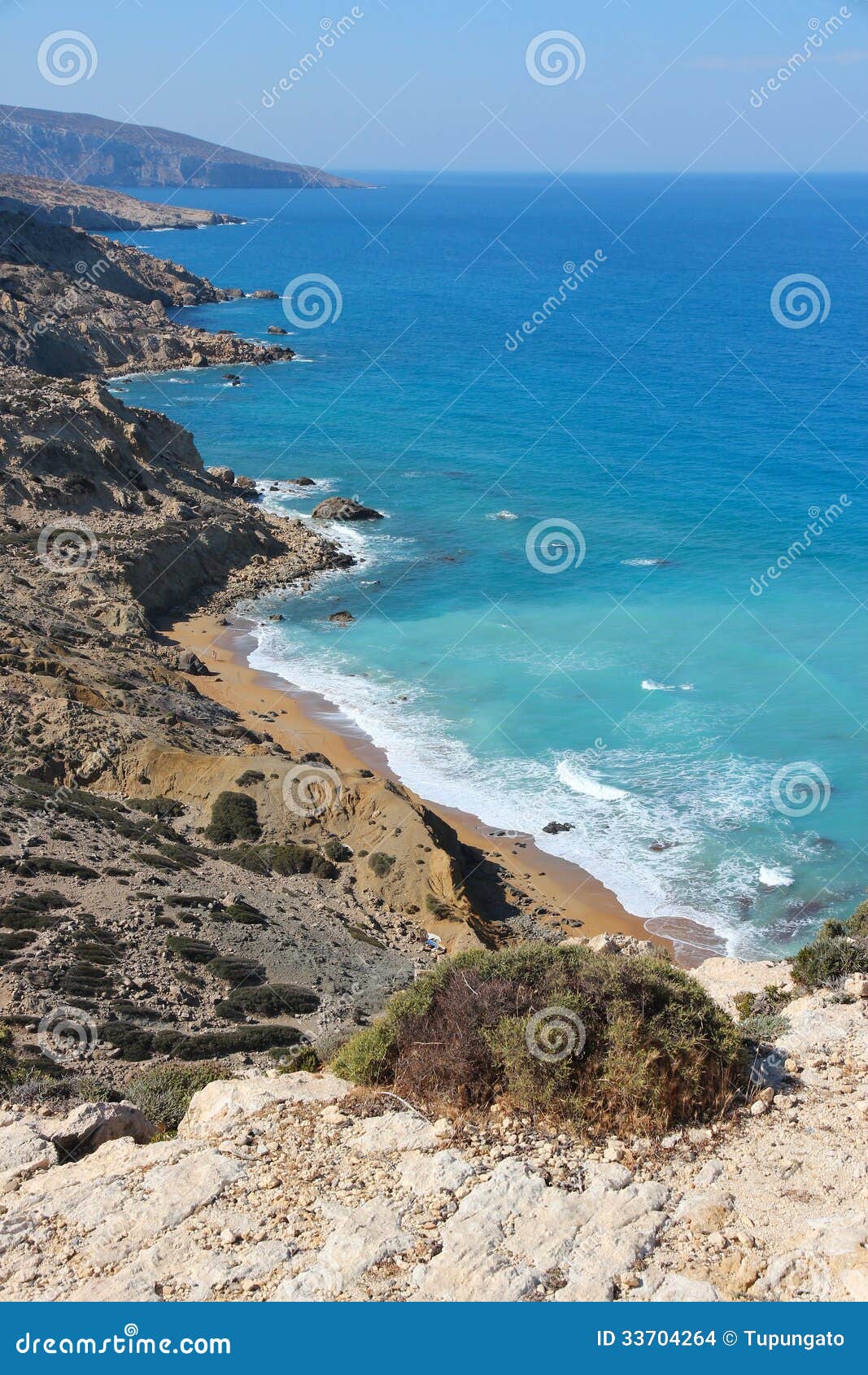 Matala, Crete stock photo. Image of orange, island, matala - 33704264