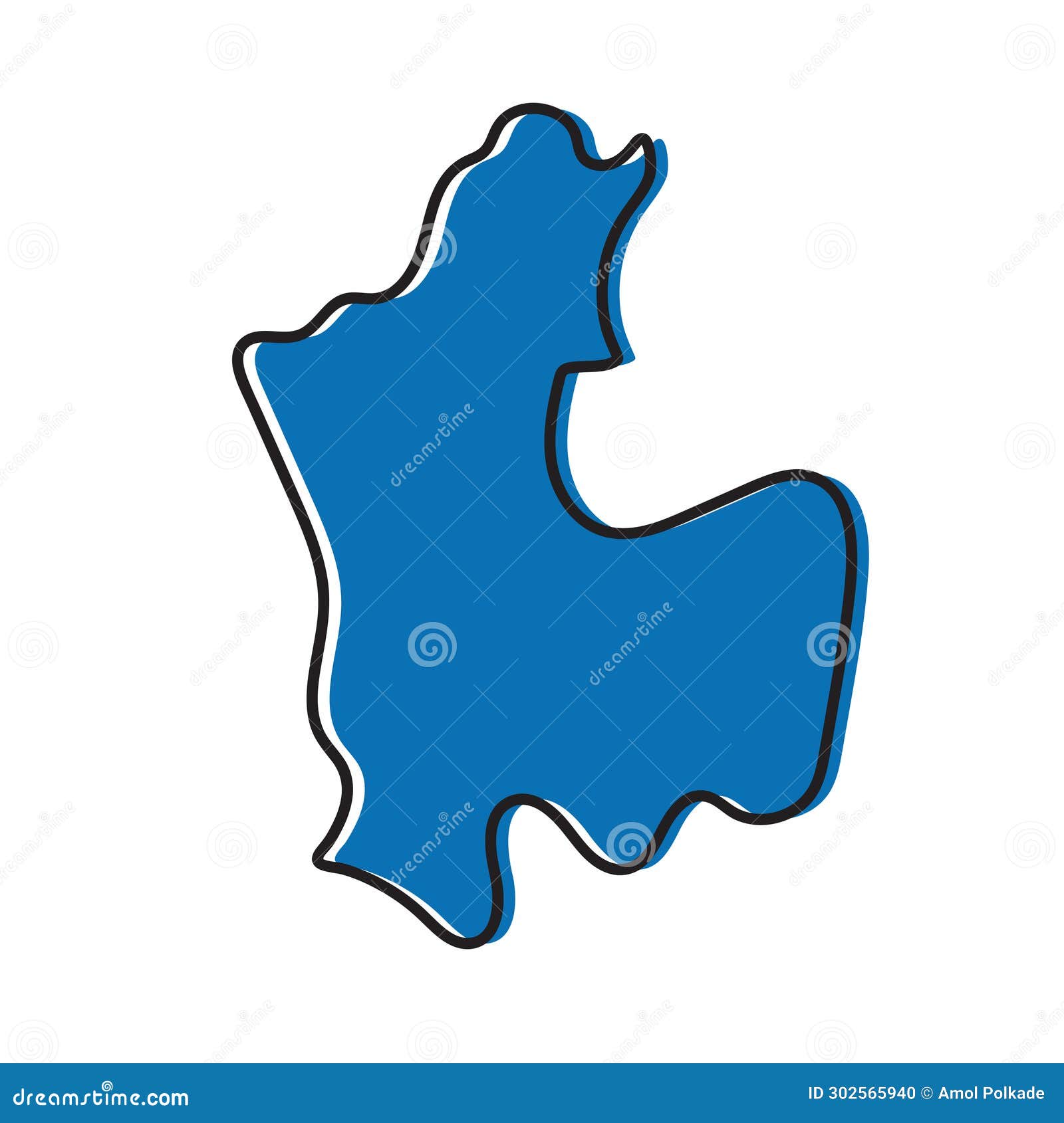 Matale District of Sri Lanka Vector Map Illustration Stock Vector ...