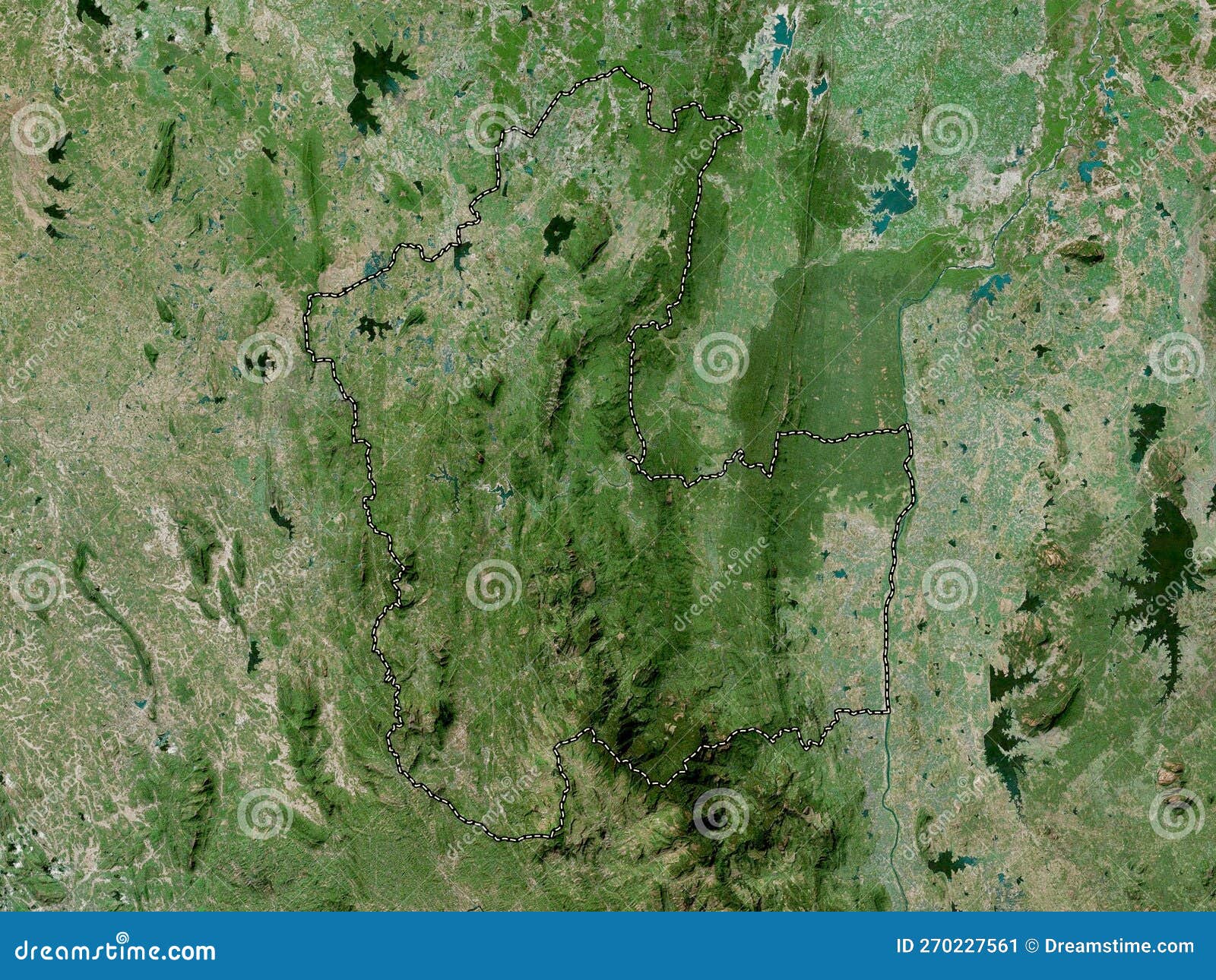 Matale, Sri Lanka. High-res Satellite. No Legend Stock Illustration ...