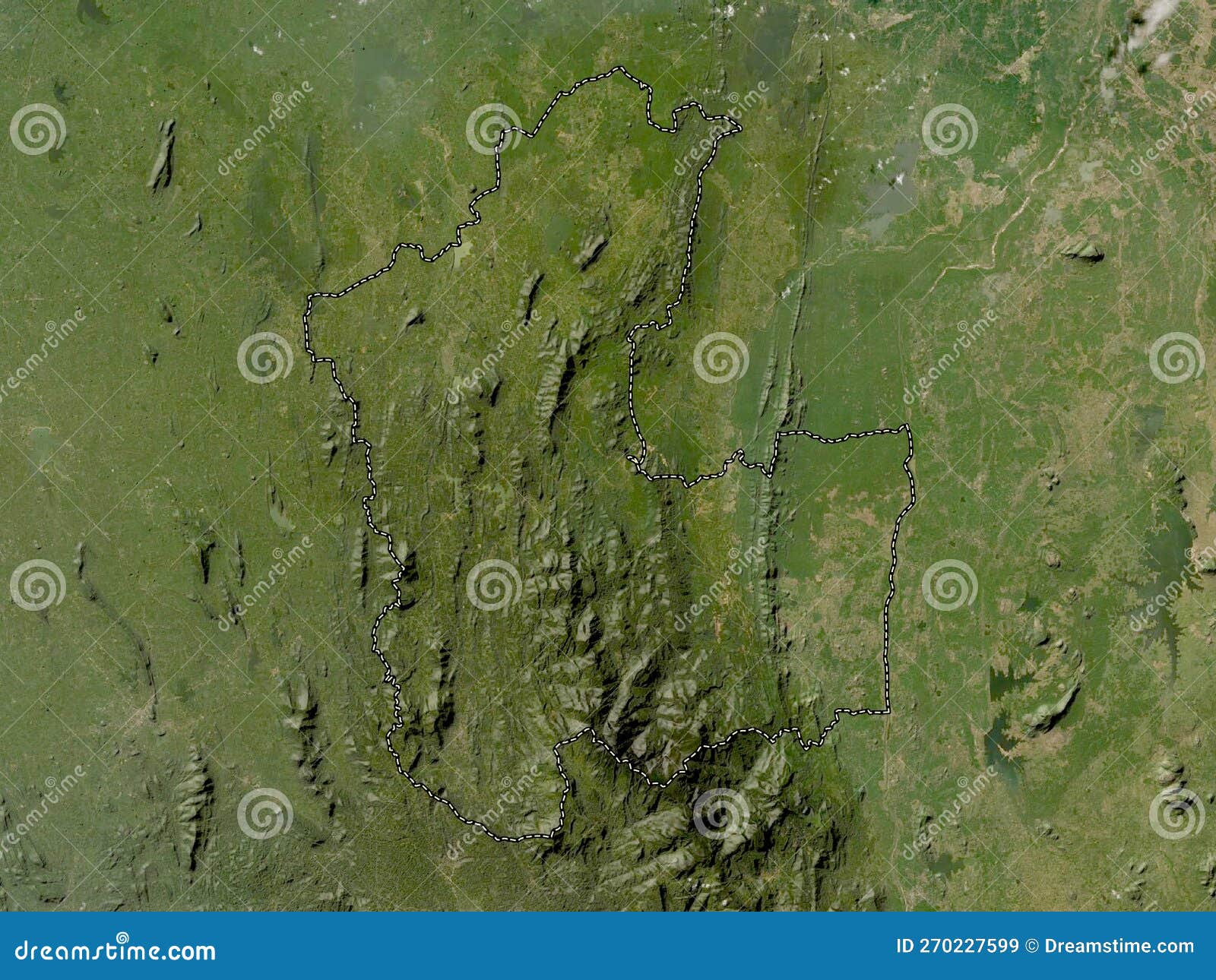 Matale, Sri Lanka. Low-res Satellite. No Legend Stock Illustration ...