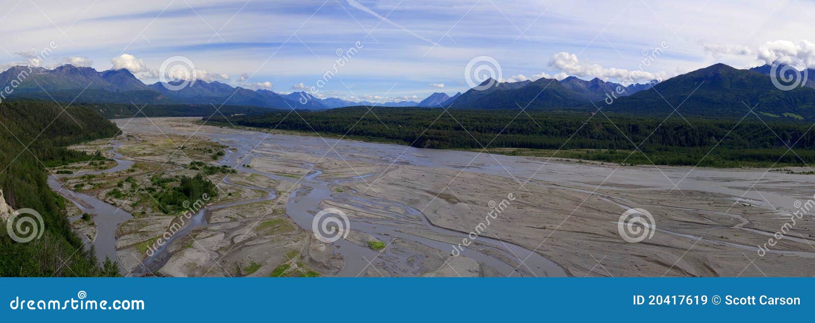 Matanuska River Valley, Alaska Stock Image - Image of outdoors, circle ...