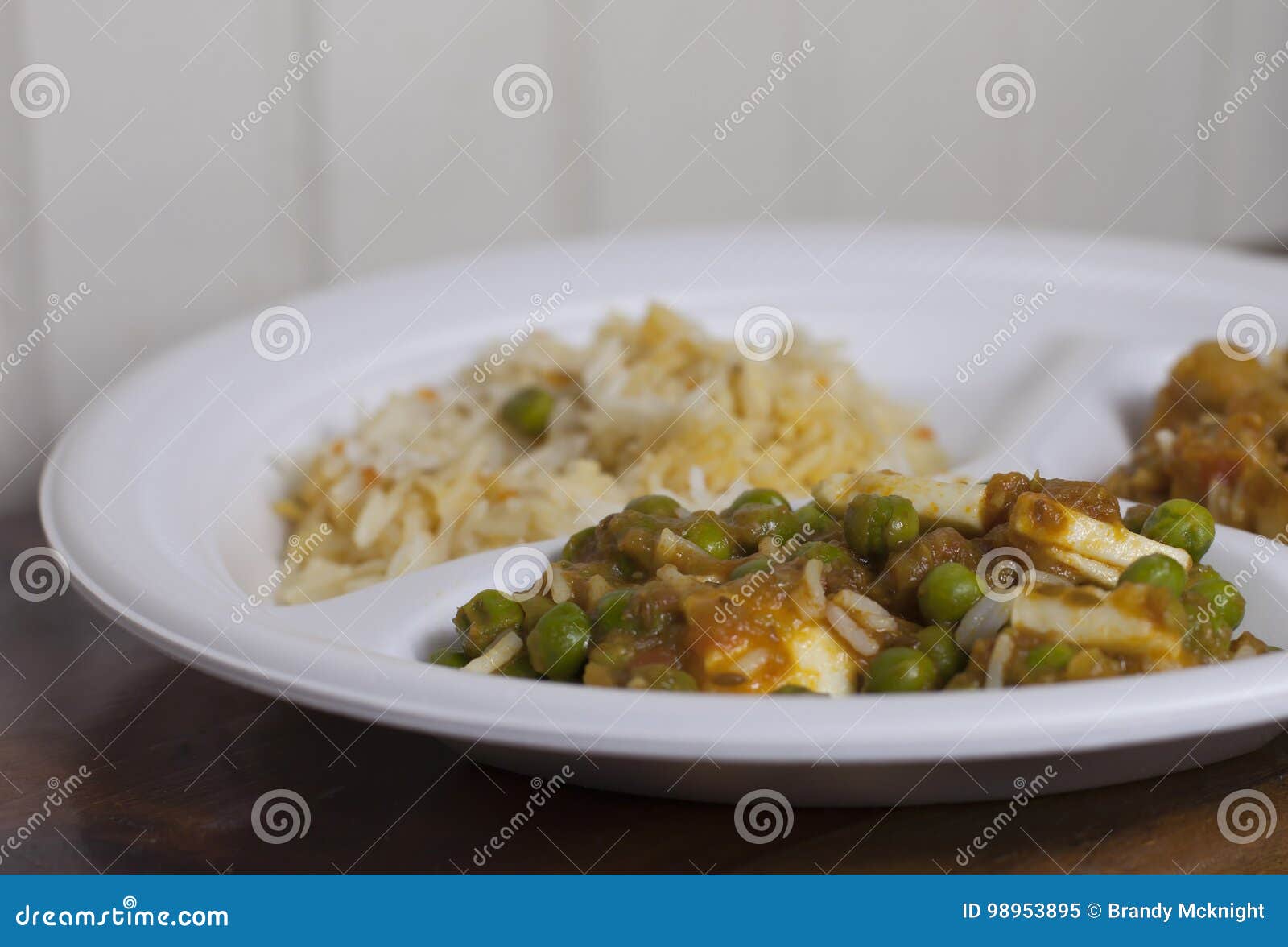 Matar Paneer stock image. Image of homemade, meal, fenugreek - 98953895