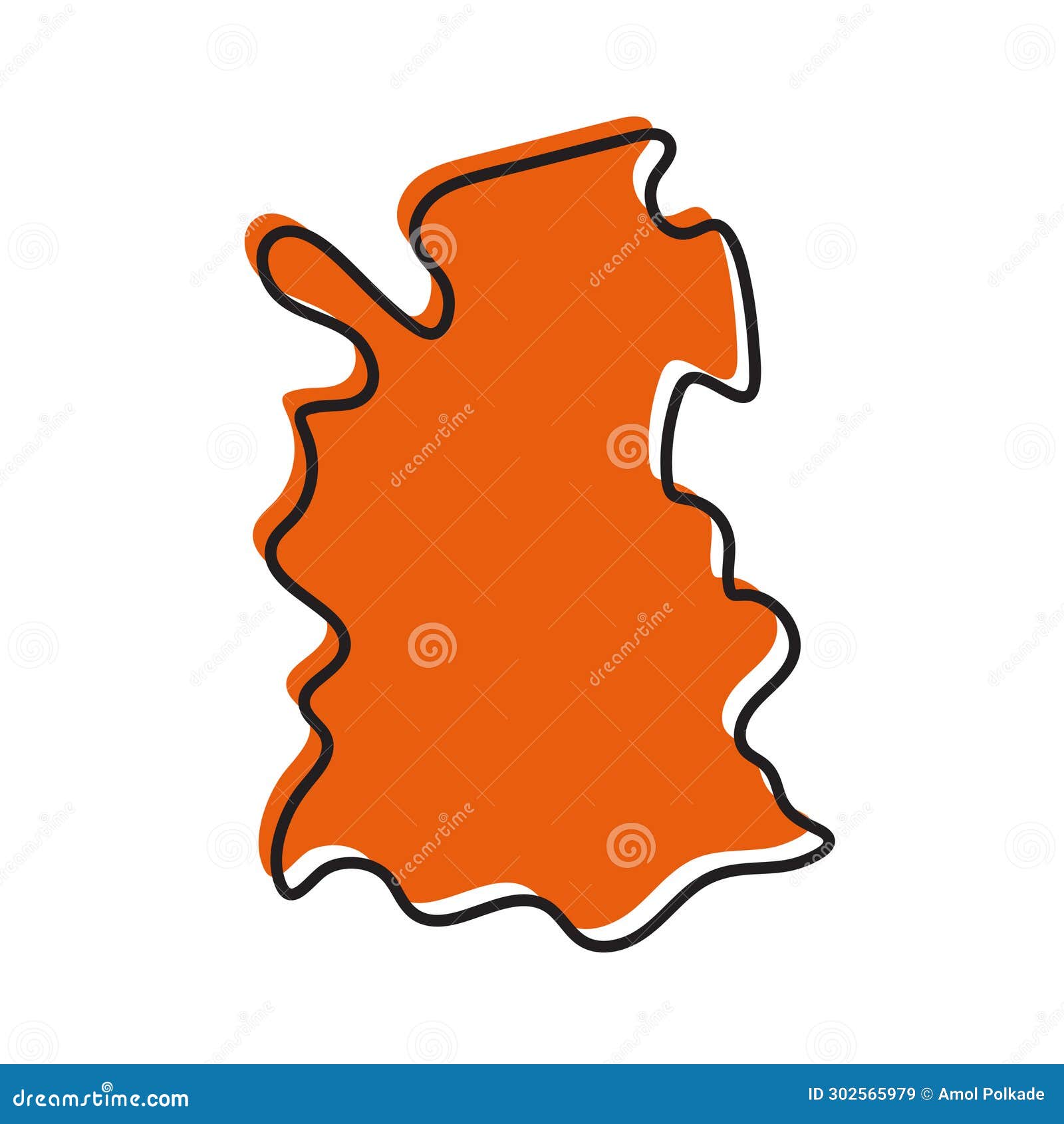 Matara District of Sri Lanka Vector Map Illustration Stock Vector ...