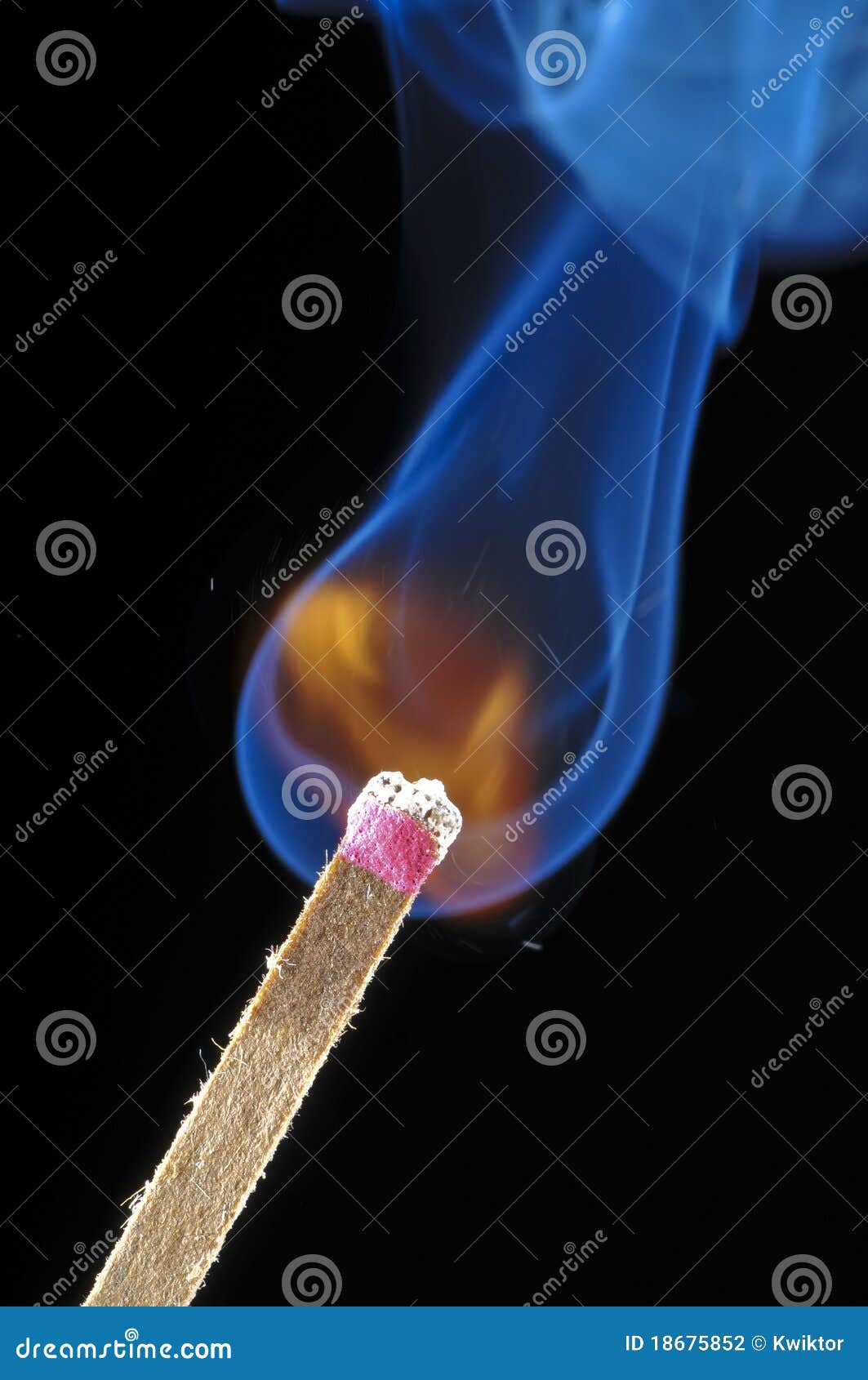 Match stock photo. Image of close, fire, light, matchstick - 18675852