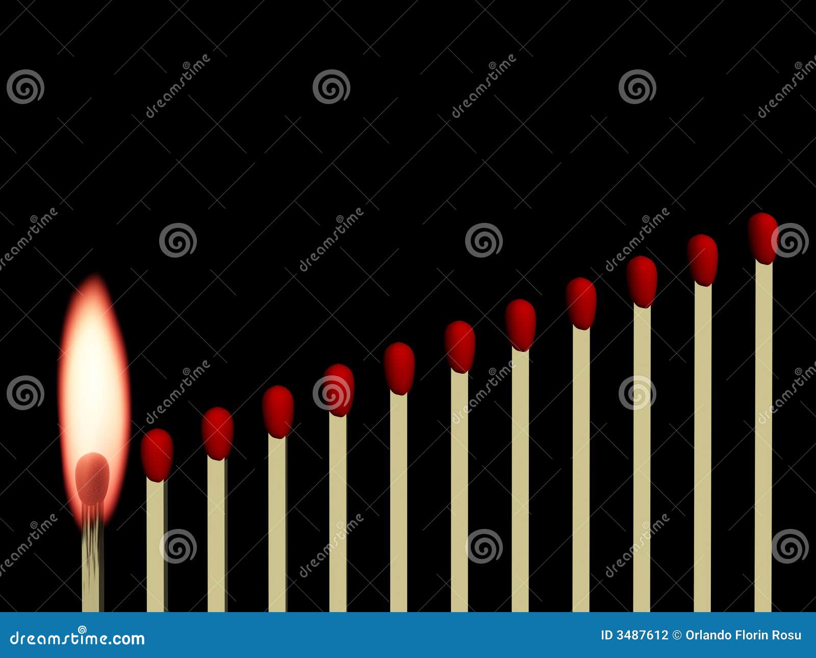 Match 5 stock illustration. Illustration of black, matches - 3487612