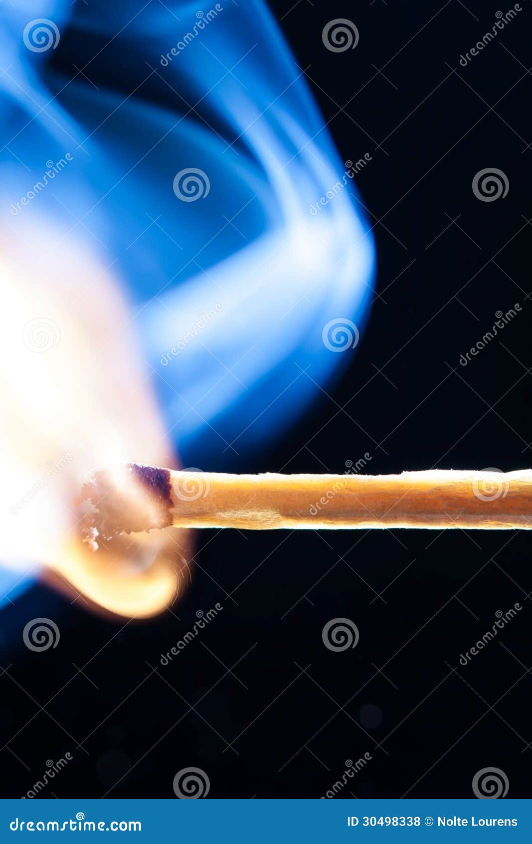 Match aflame stock photo. Image of head, black, burn - 30498338